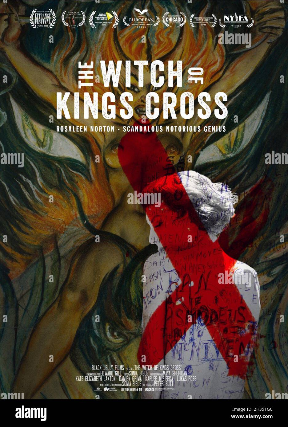 THE WITCH OF KINGS CROSS, poster, Rosaleen Norton, 2020. © Journeyman ...