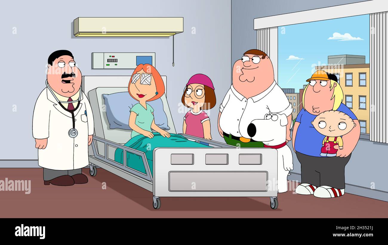 FAMILY GUY, from left: Dr. Elmer Hartman (voice: Seth MacFarlane), Lois ...