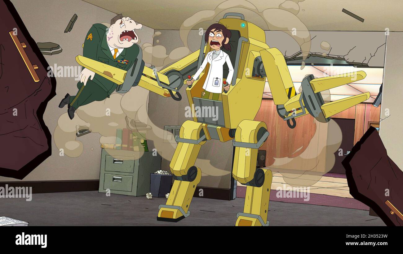 INSIDE JOB, from left: Glenn Dolphman (voice: John DiMaggio), Reagan ...