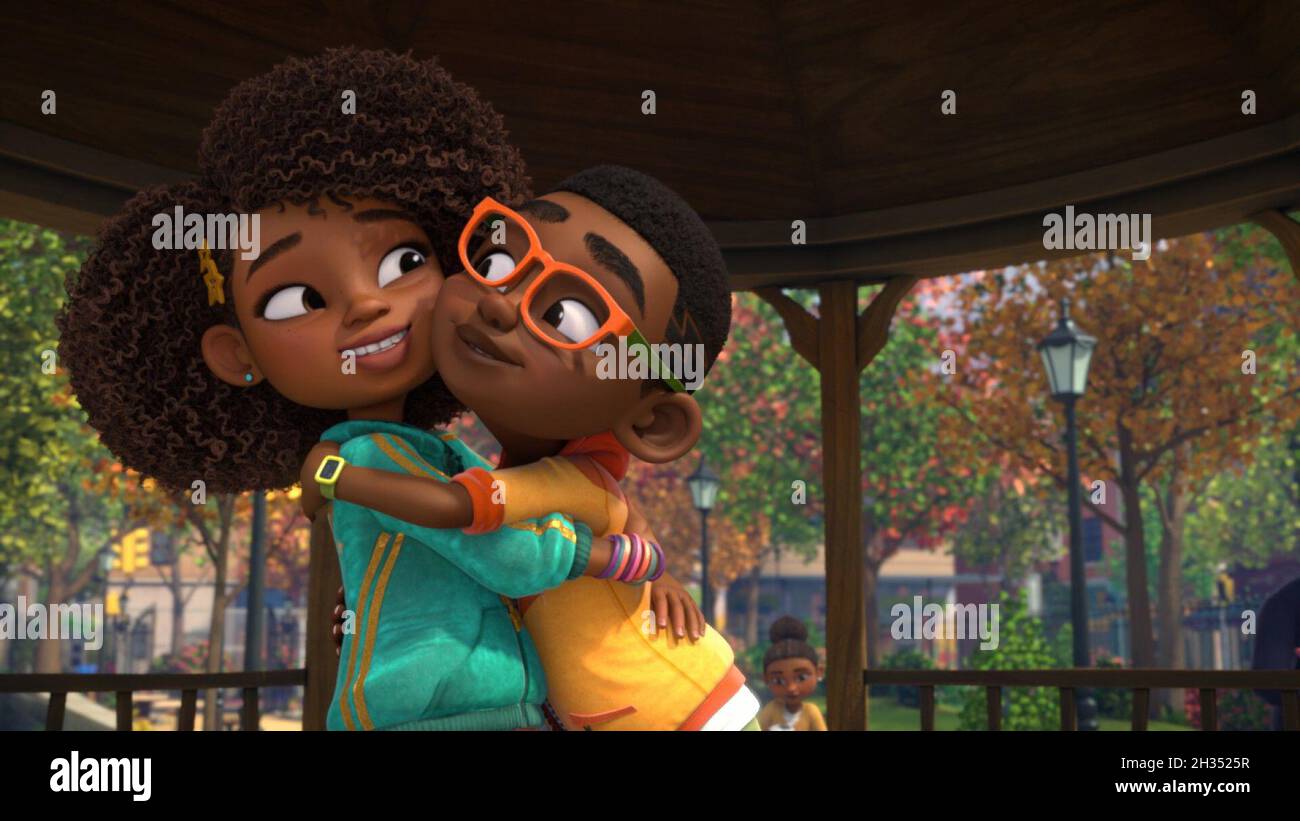 KARMA'S WORLD, from left: Karma Grant (voice: Asia Bryant), Keys Grant ...