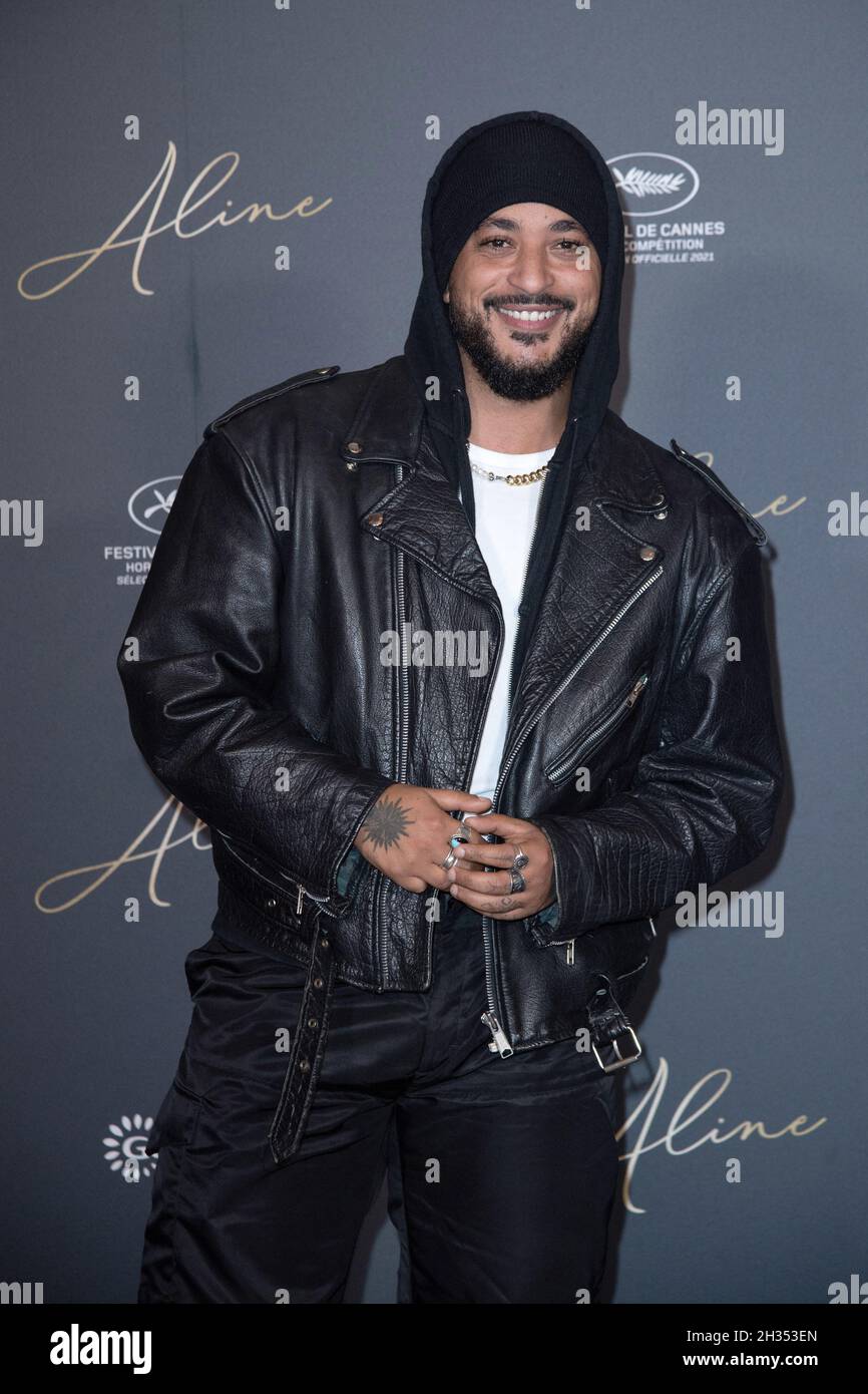 Slimane attending the Aline Premiere at the Grand Rex Cinema in Paris ...