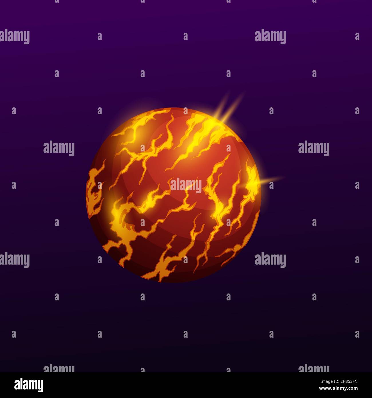Cartoon burning globe hi-res stock photography and images - Alamy