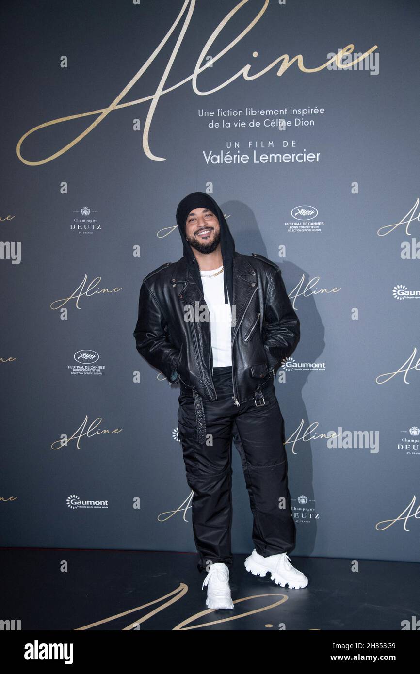 Slimane attending the Aline Premiere at the Grand Rex Cinema in Paris ...