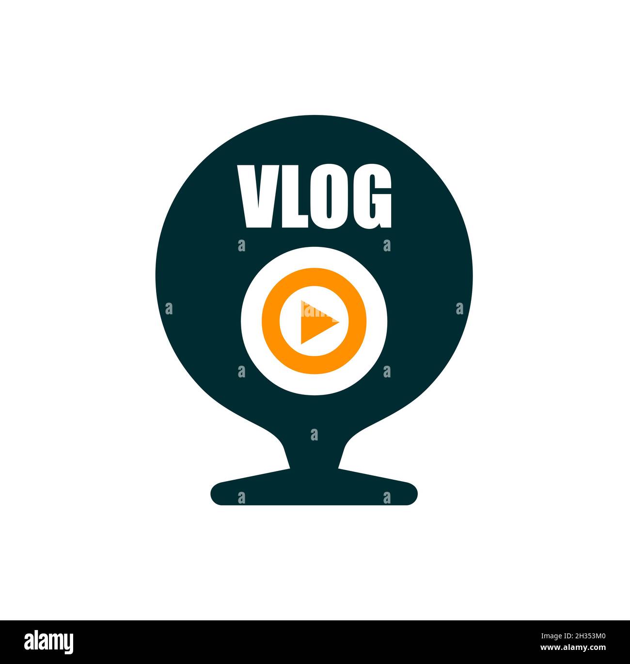 Vlog icon tv broadcast Stock Vector Images - Alamy