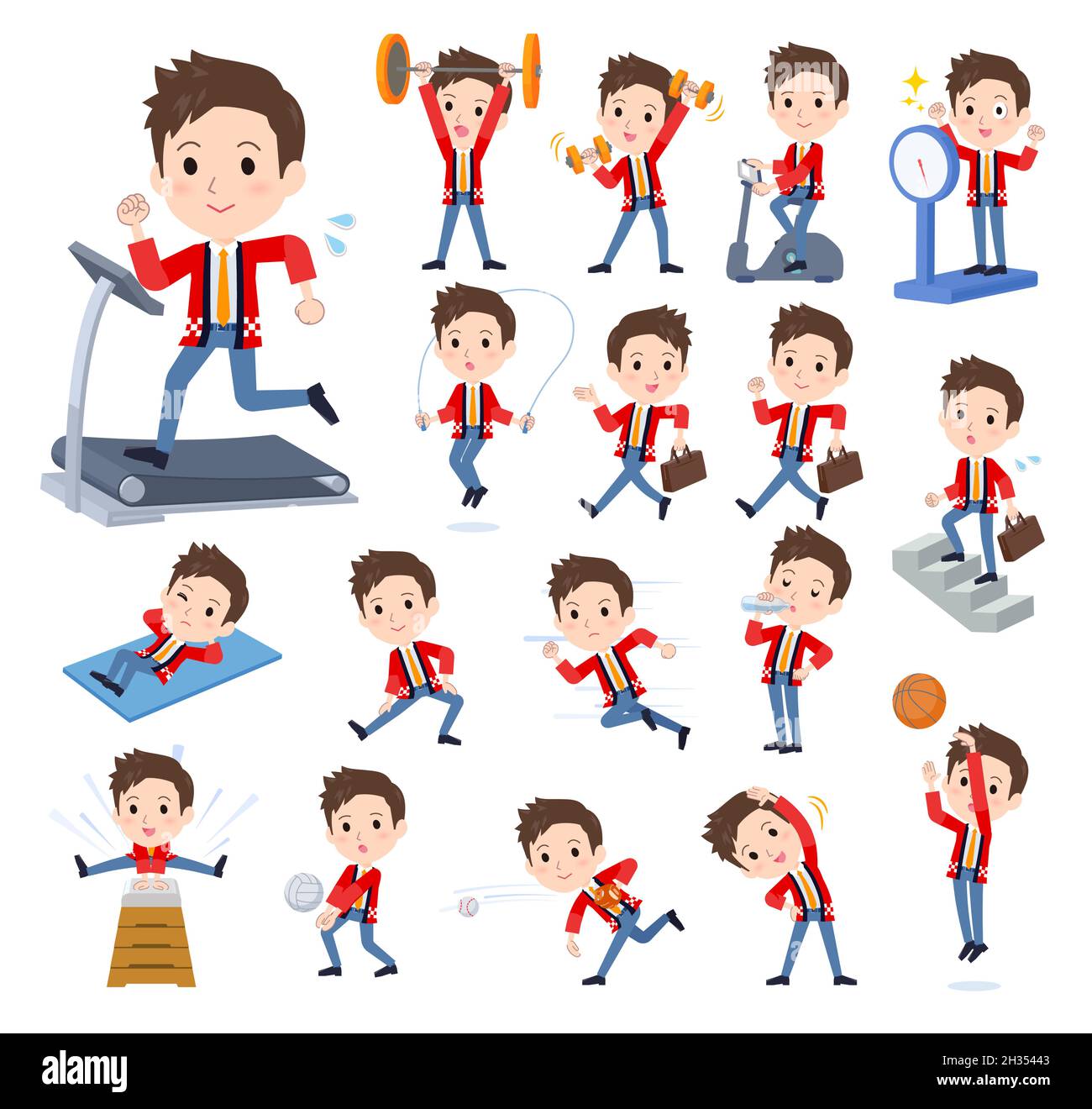 Man Abdominal Gym Stock Vector Images - Alamy