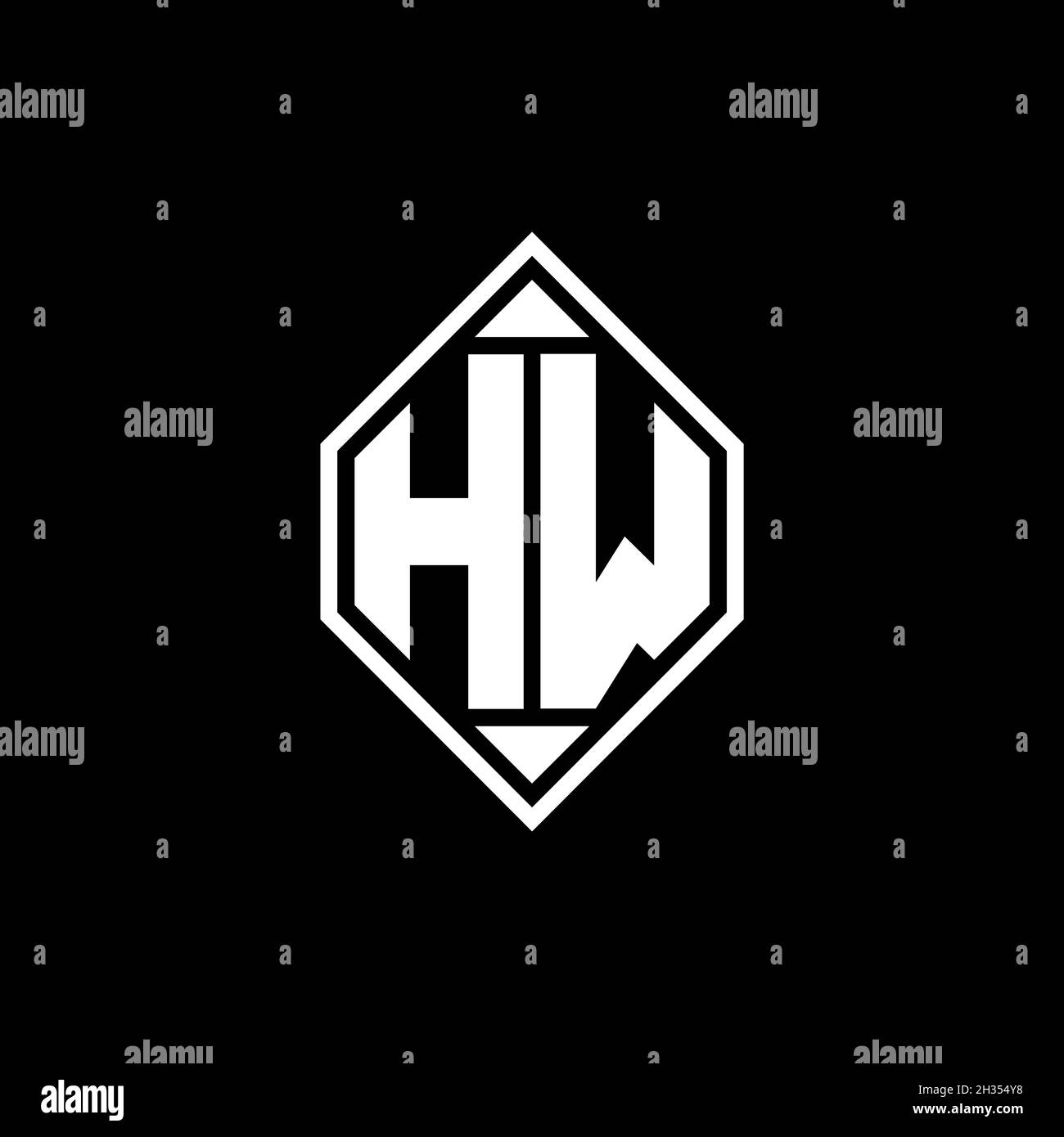 KO Monogram logo letter with Gemoteric line rounded shape style design ...