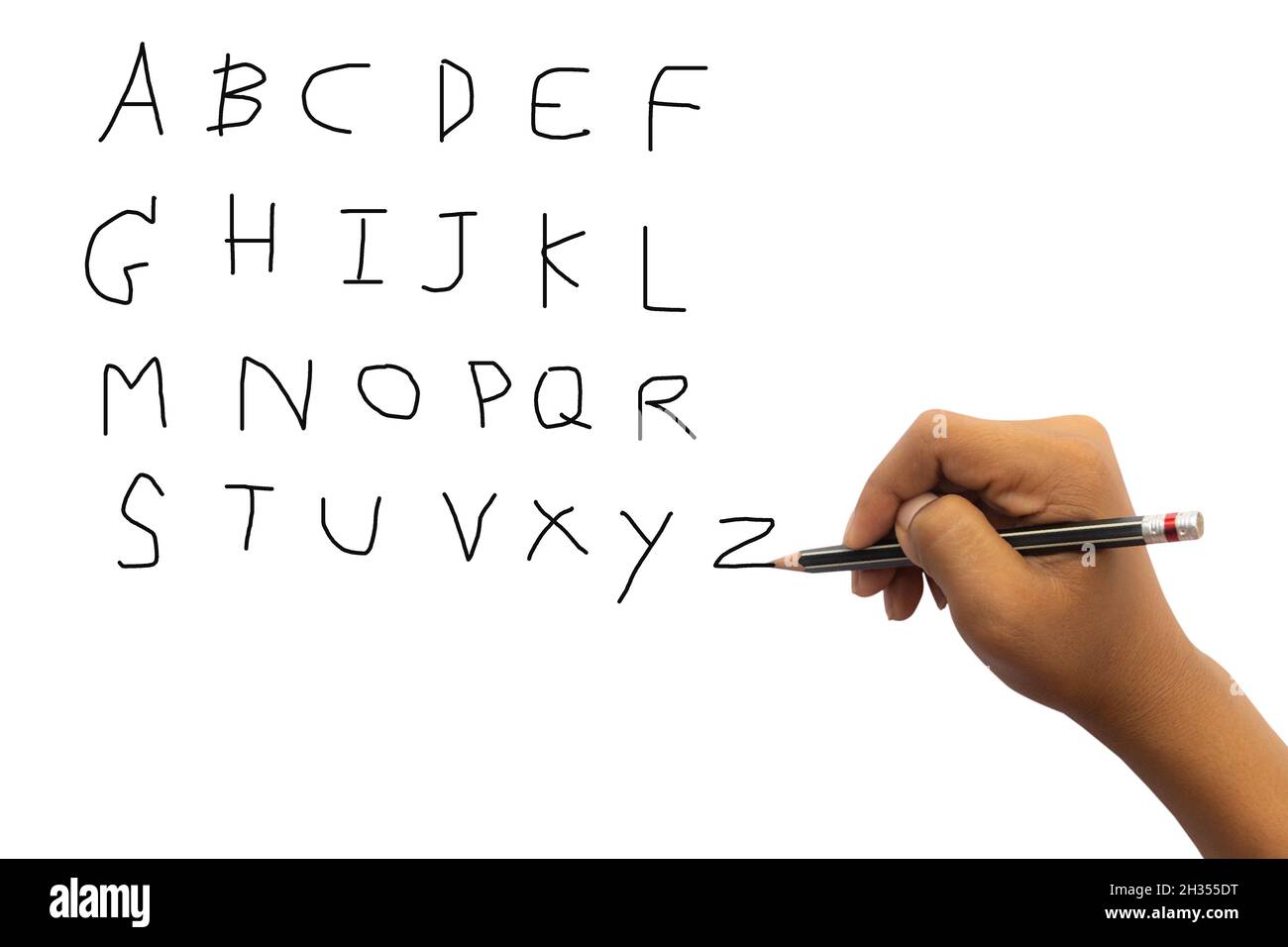 Hand drawn alphabet letters hi-res stock photography and images - Alamy