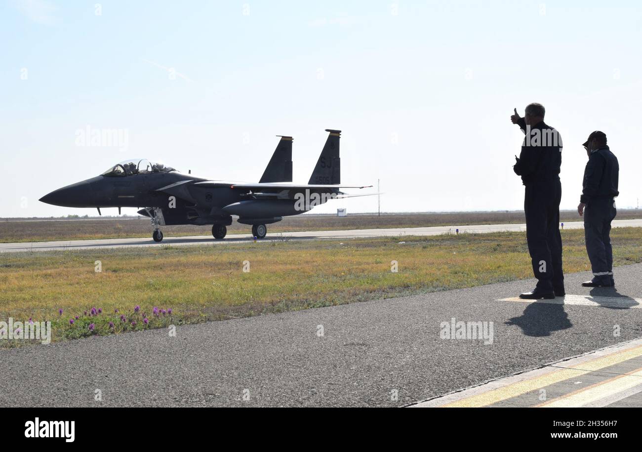 Maintenance personnel from the Romanian Air Force's 53rd Fighter ...