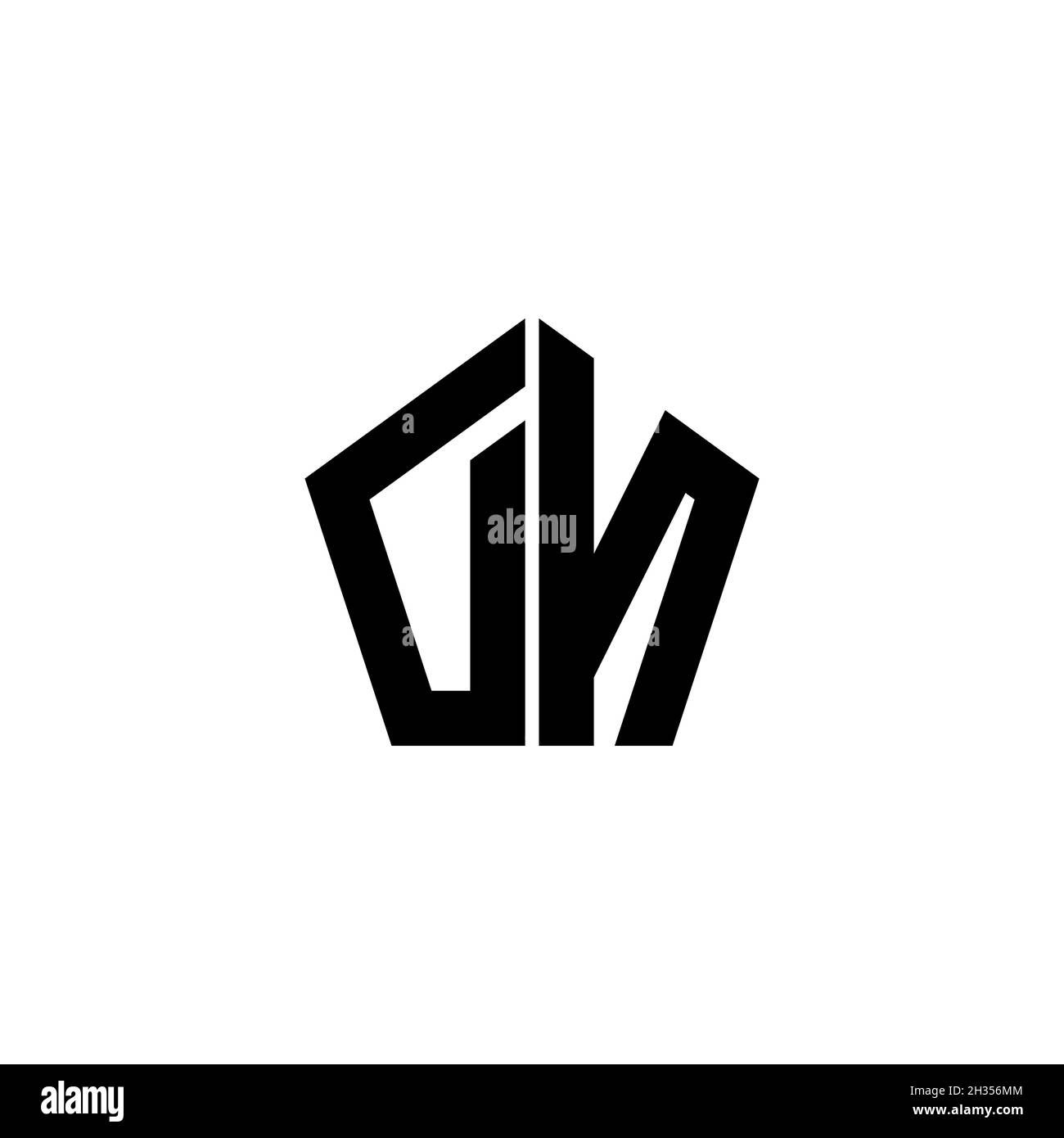 DO Monogram logo letter with Gemoteric line rounded shape style design ...