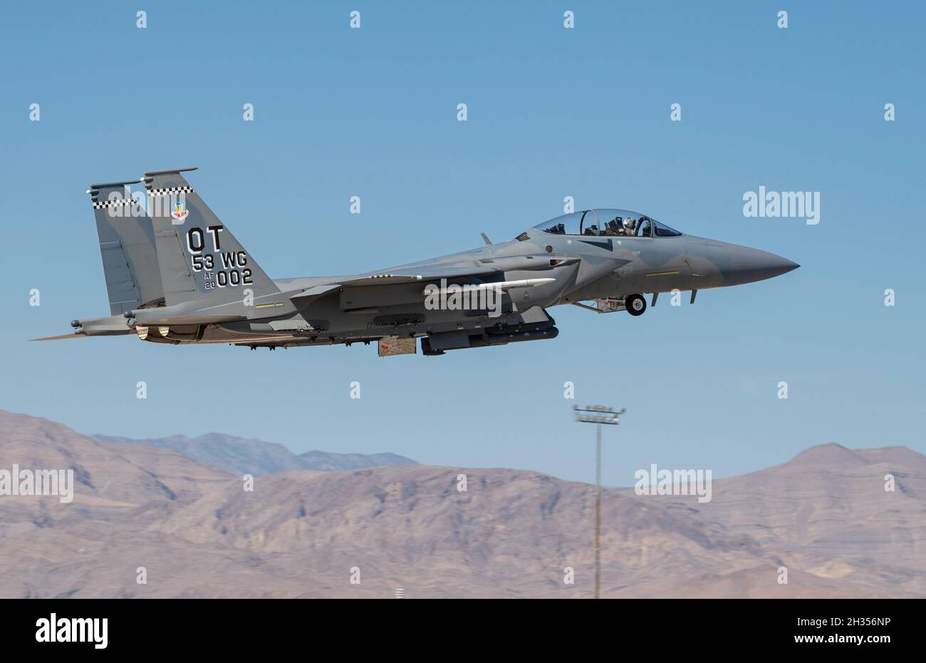 An F-15EX Eagle II Fighter Jet assigned to the 85th Test and Evaluation ...