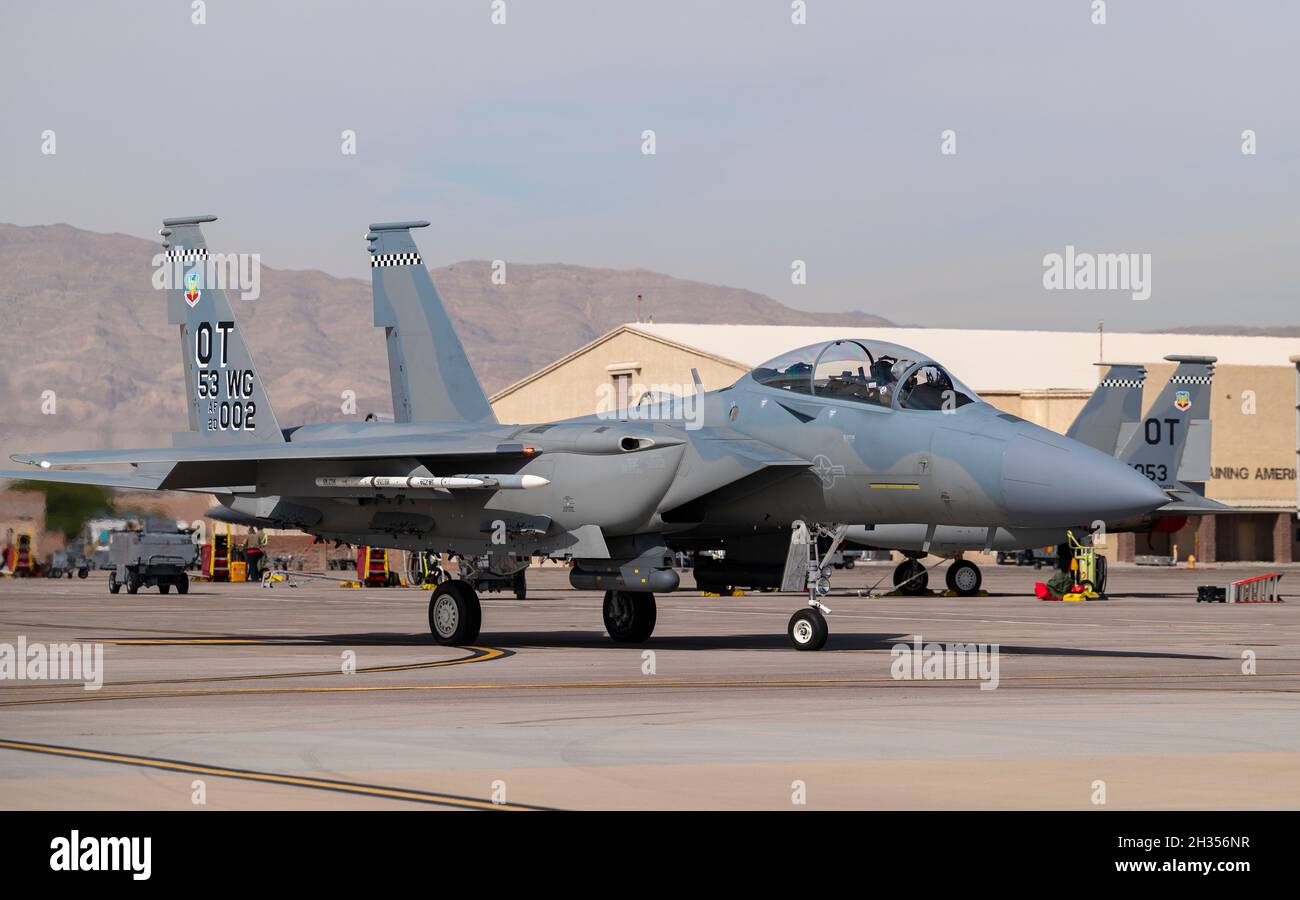 An F-15EX Eagle II Fighter Jet assigned to the 85th Test and Evaluation ...