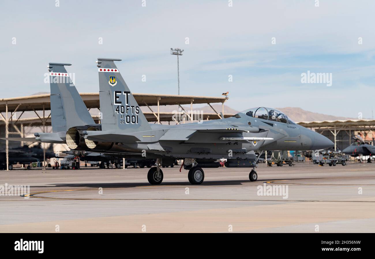An F-15EX Eagle II Fighter Jet assigned to the 40th Flight Test ...