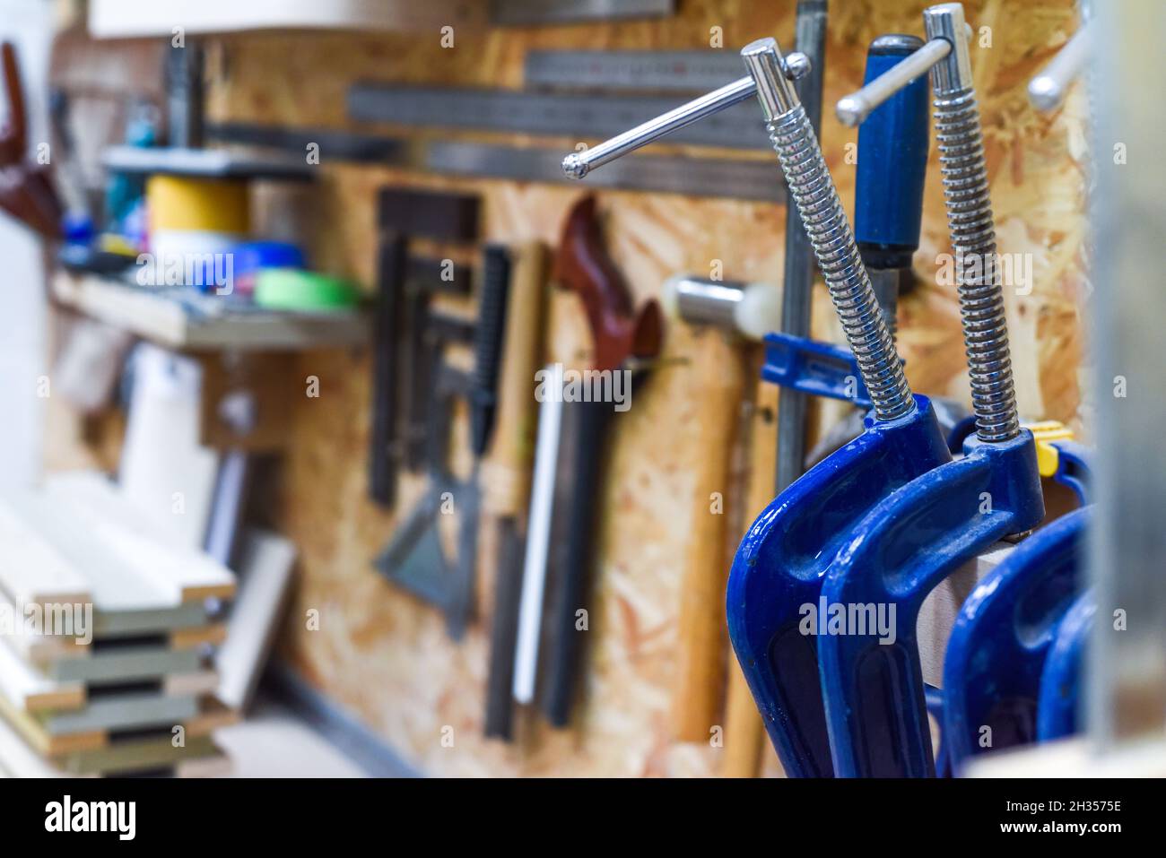 Vice or g clamp used to hold objects whilst doing woodwork and ...