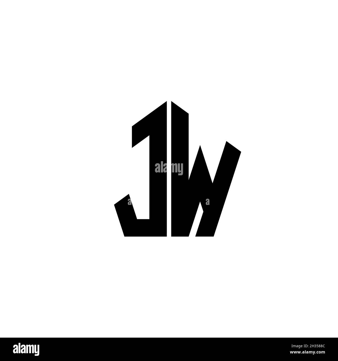 Jw monogram hi-res stock photography and images - Alamy