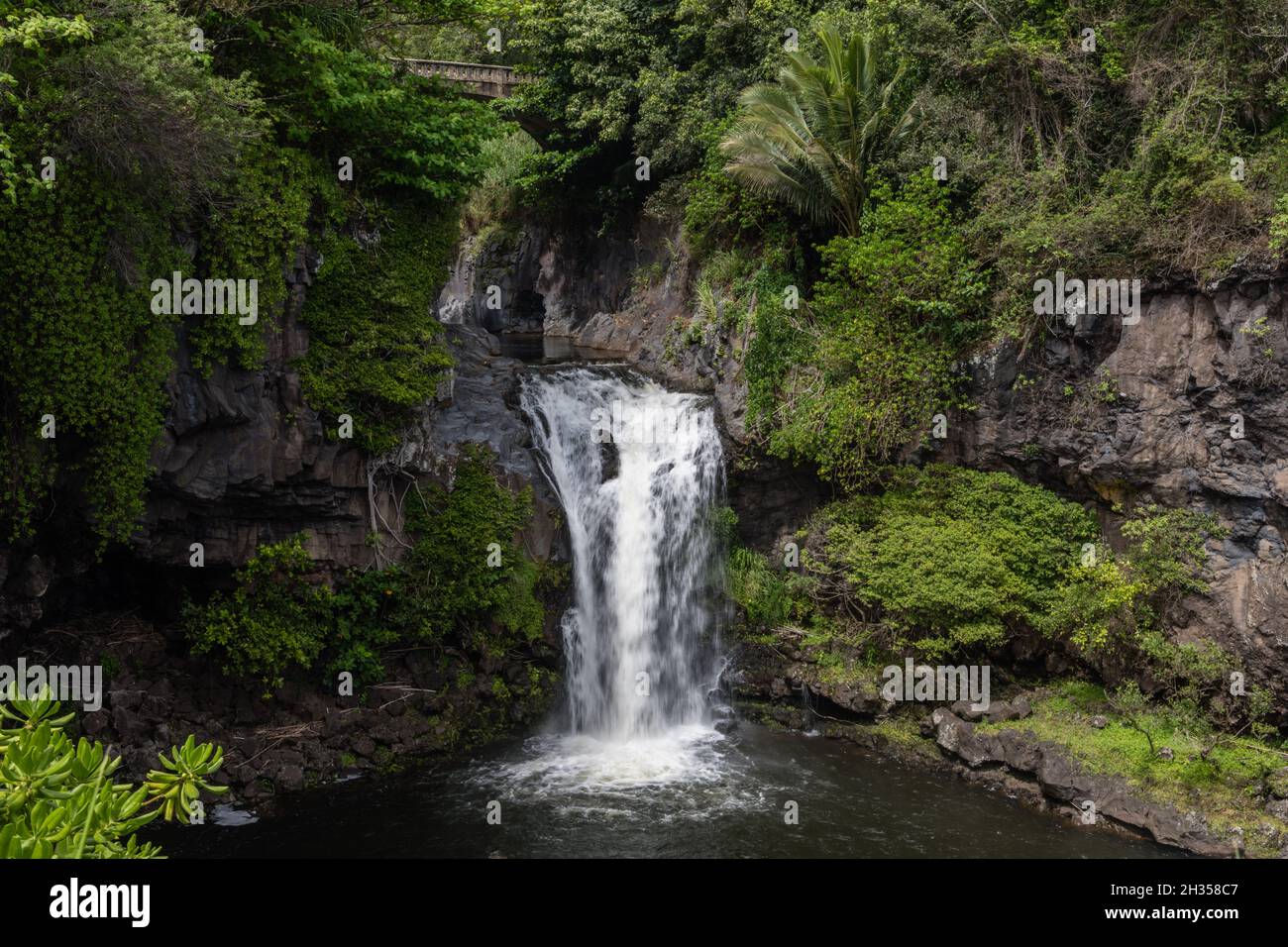 Scenic Oheo Gulch (also known as Seven Sacred Pools) vista on Maui ...