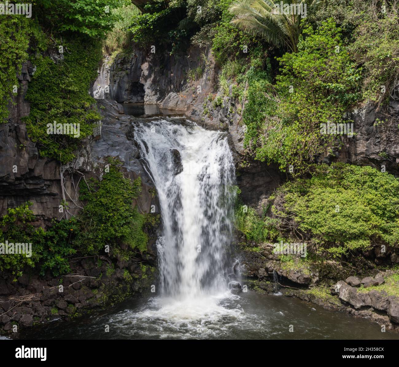 Scenic Oheo Gulch (also known as Seven Sacred Pools) vista on Maui ...
