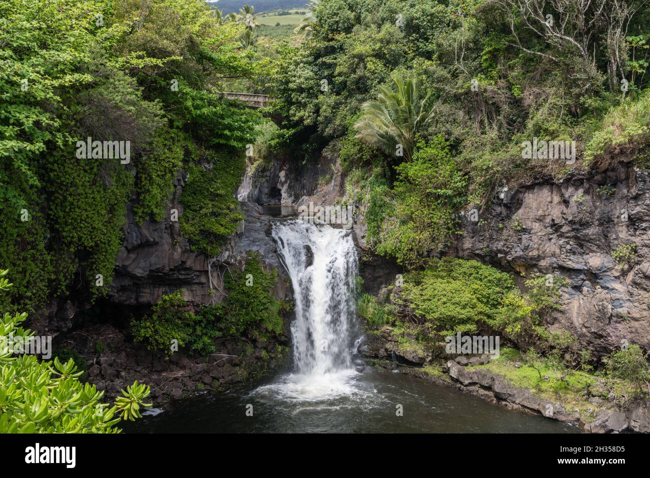 Scenic Oheo Gulch (also known as Seven Sacred Pools) vista on Maui ...