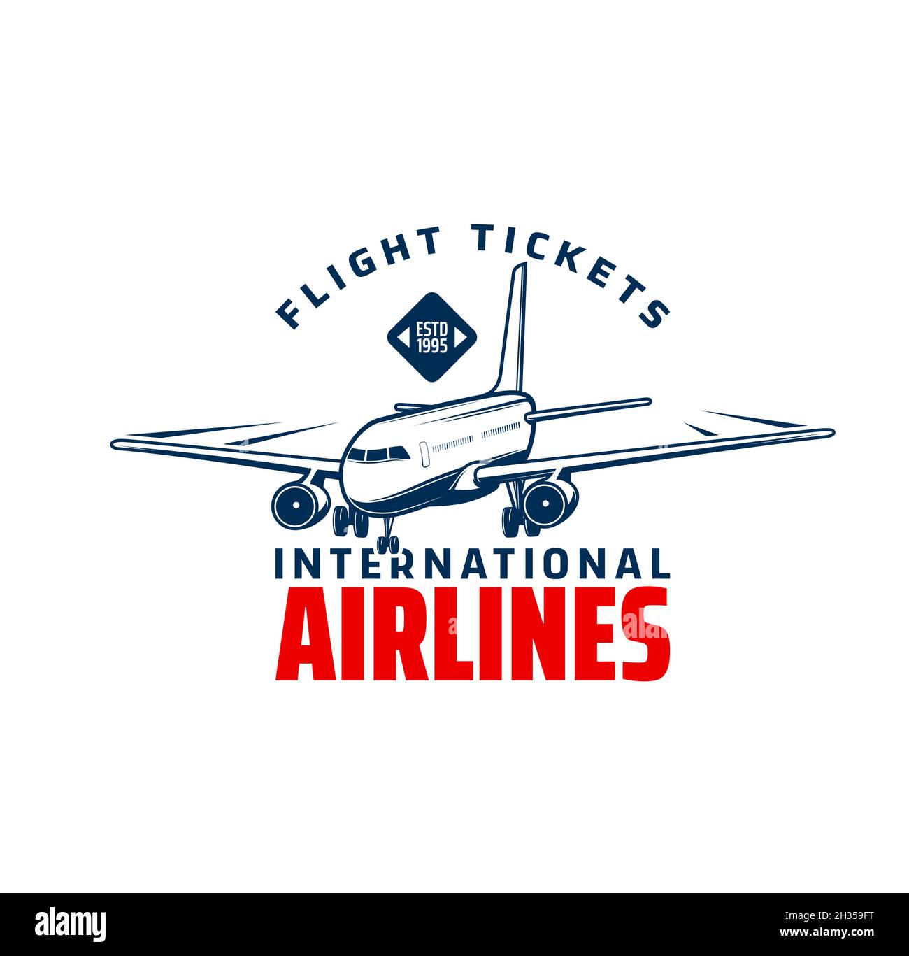 Airplane logo design vector for airlines Cut Out Stock Images ...