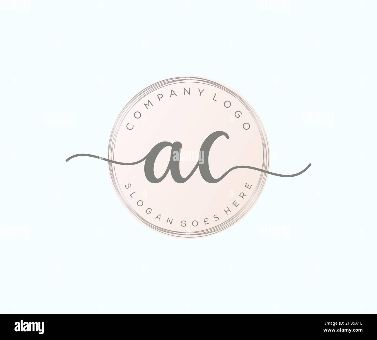 AC feminine logo. Usable for Nature, Salon, Spa, Cosmetic and Beauty ...