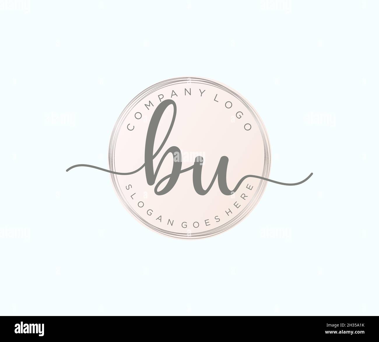 Bu minimal logo design hi-res stock photography and images - Alamy