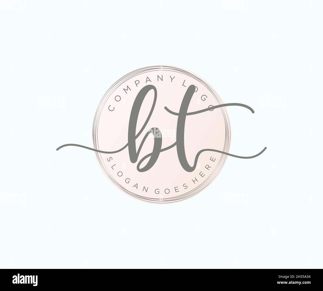 BT feminine logo. Usable for Nature, Salon, Spa, Cosmetic and Beauty ...