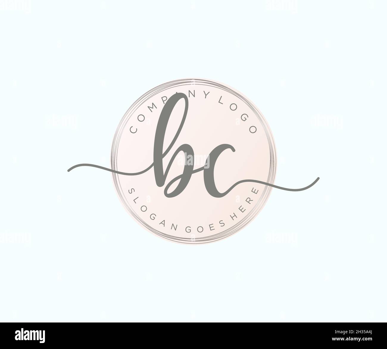 BC feminine logo. Usable for Nature, Salon, Spa, Cosmetic and Beauty ...