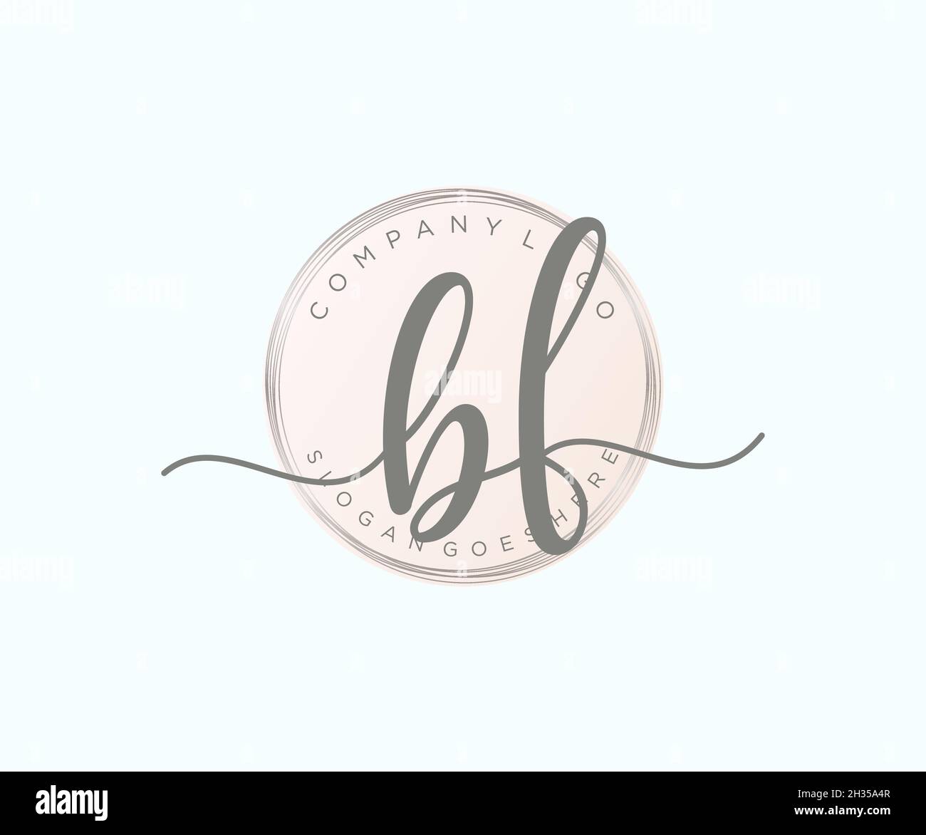 BF feminine logo. Usable for Nature, Salon, Spa, Cosmetic and Beauty ...