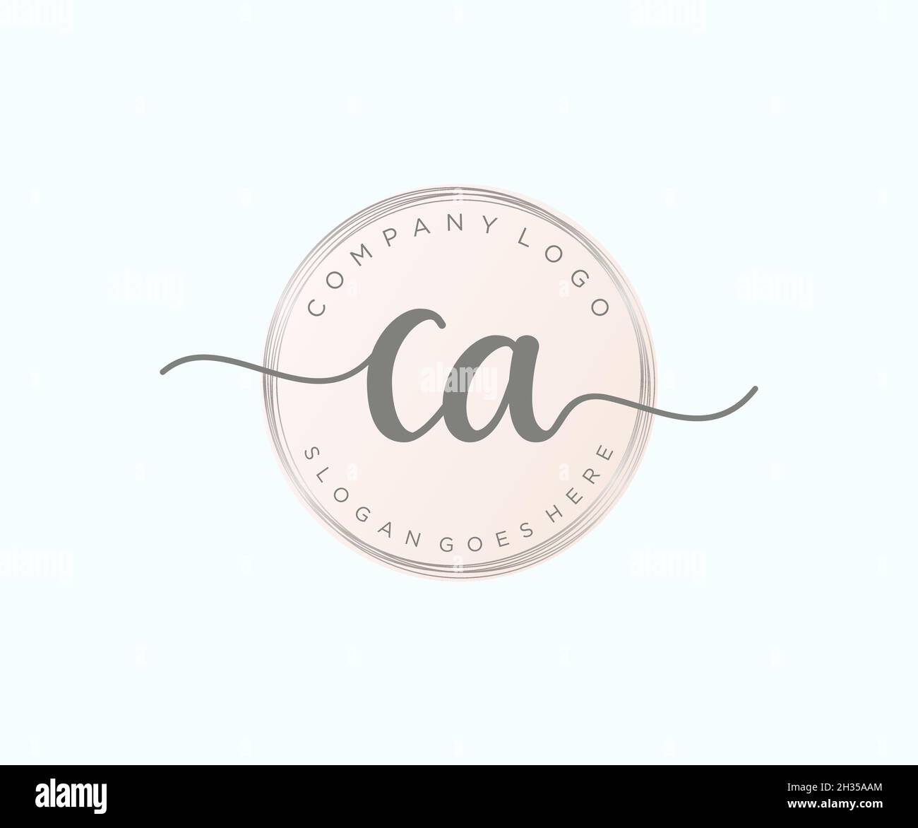 CA feminine logo. Usable for Nature, Salon, Spa, Cosmetic and Beauty ...