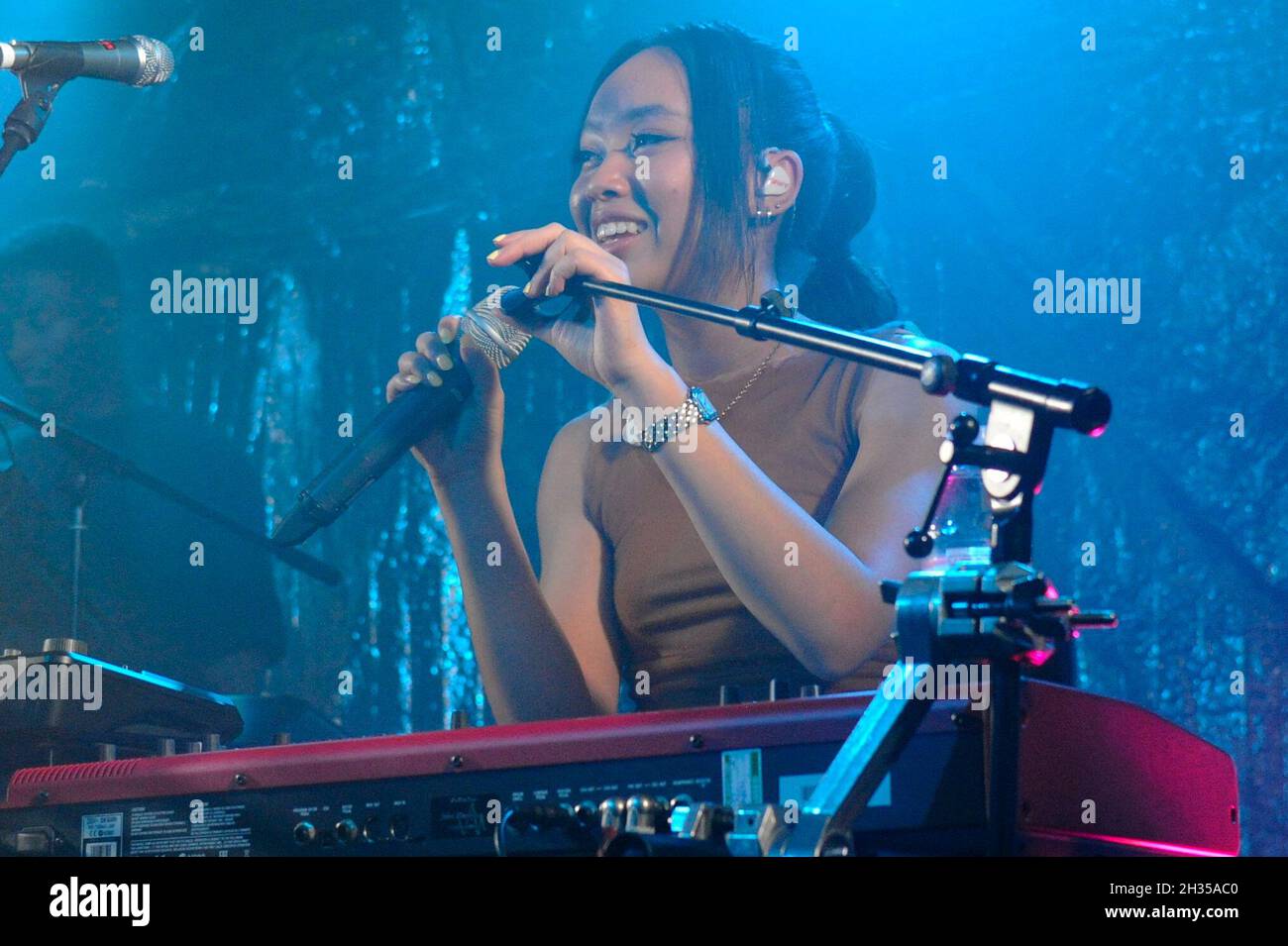 Griff, named Rising Star at the Brit Awards 2021, performing during her ...