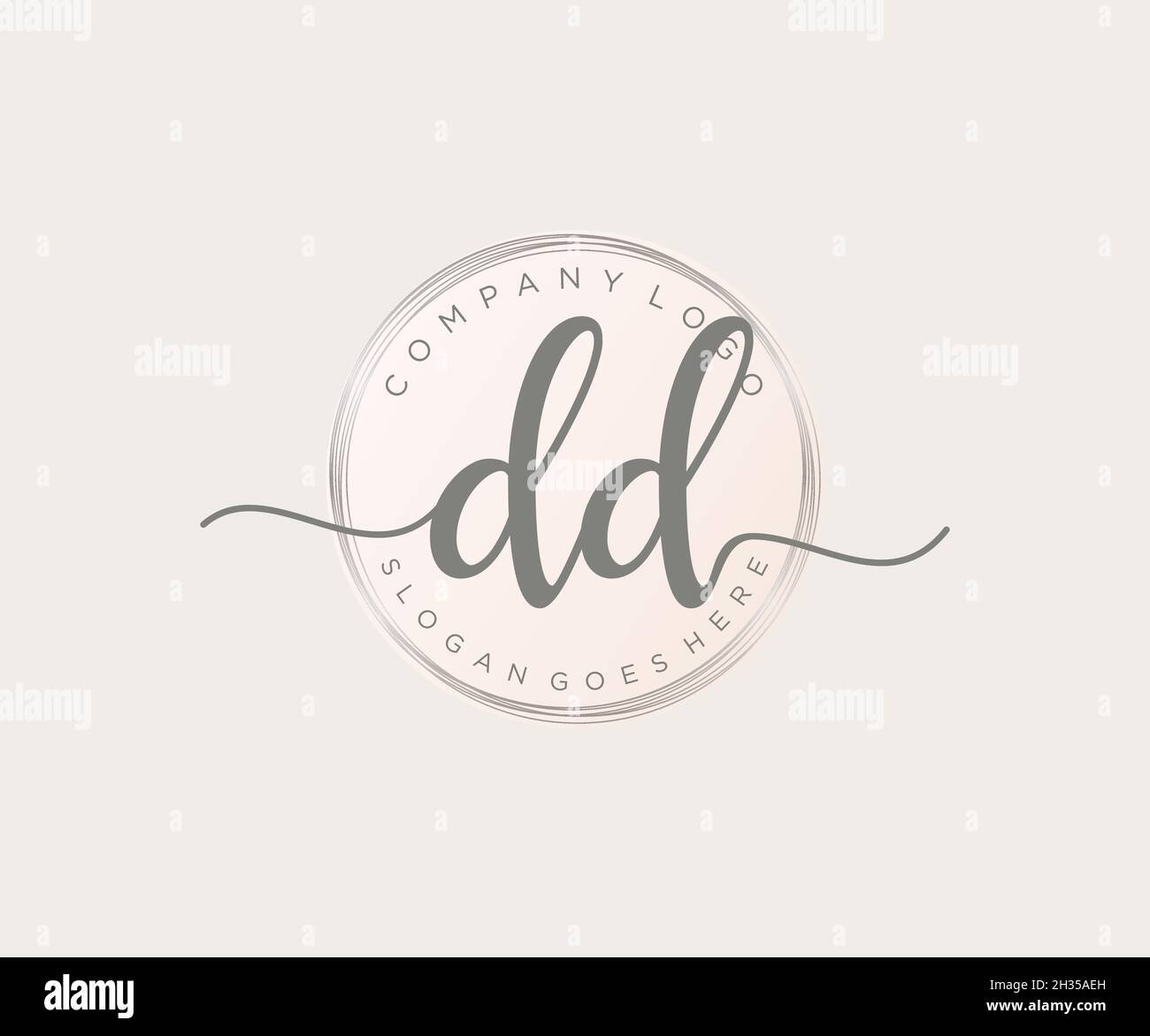 DD feminine logo. Usable for Nature, Salon, Spa, Cosmetic and Beauty ...