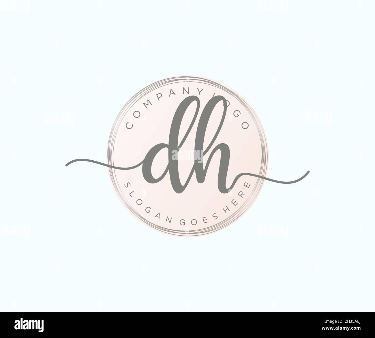 Letter dh vector vectors hi-res stock photography and images - Alamy