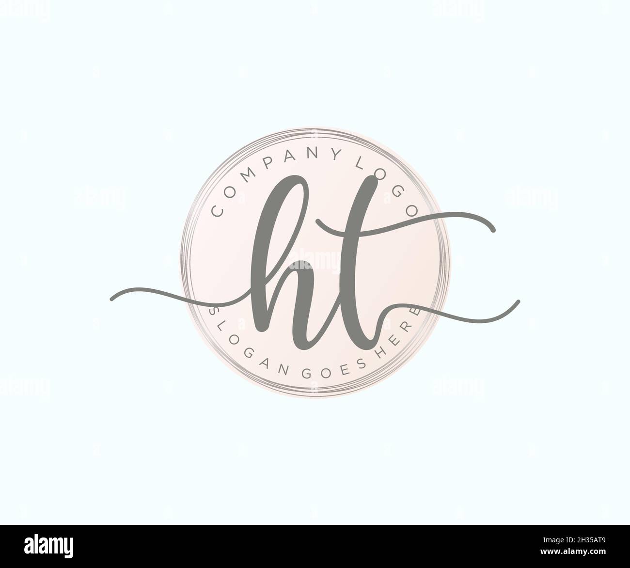 HT feminine logo. Usable for Nature, Salon, Spa, Cosmetic and Beauty ...
