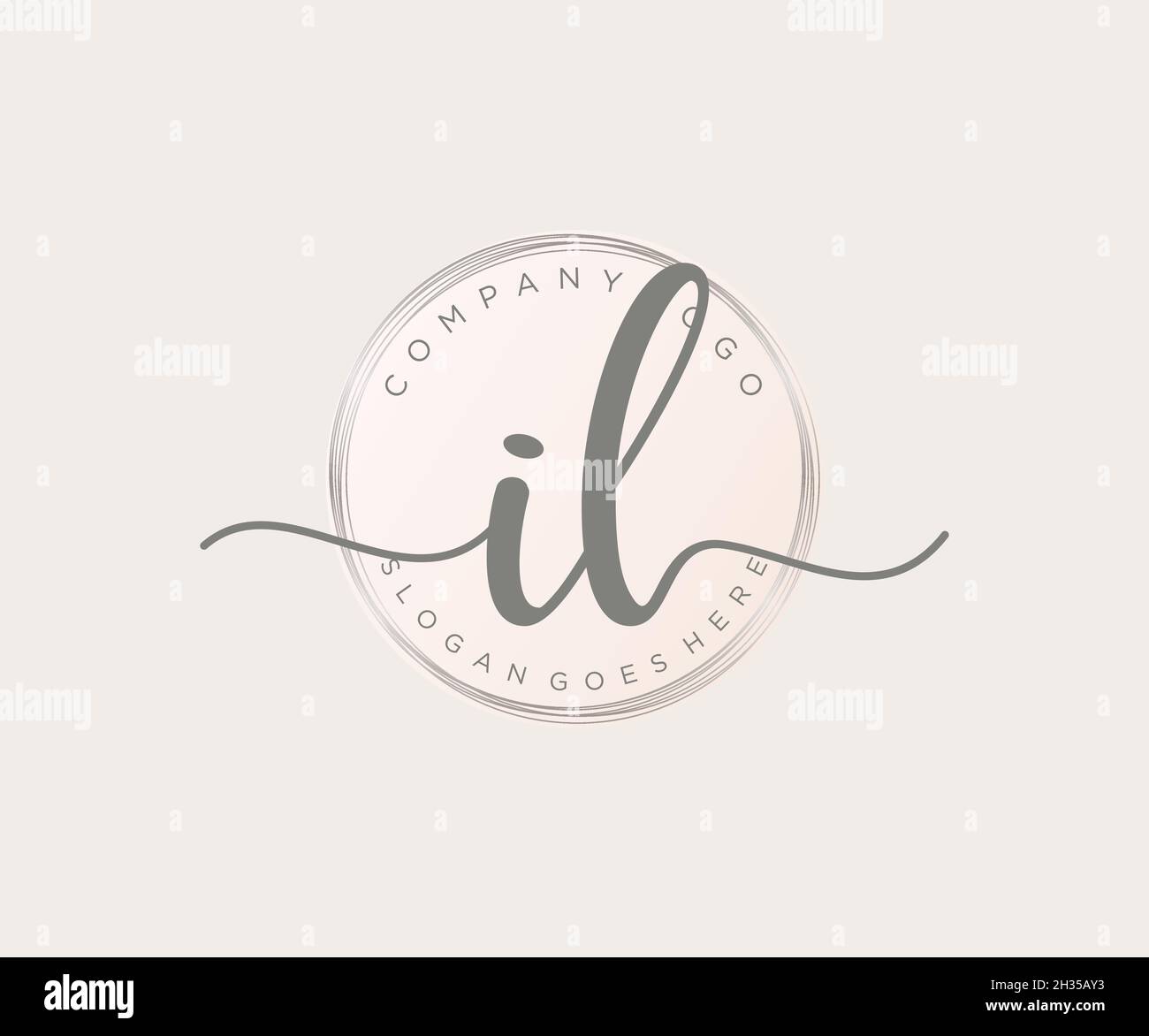 IL feminine logo. Usable for Nature, Salon, Spa, Cosmetic and Beauty ...