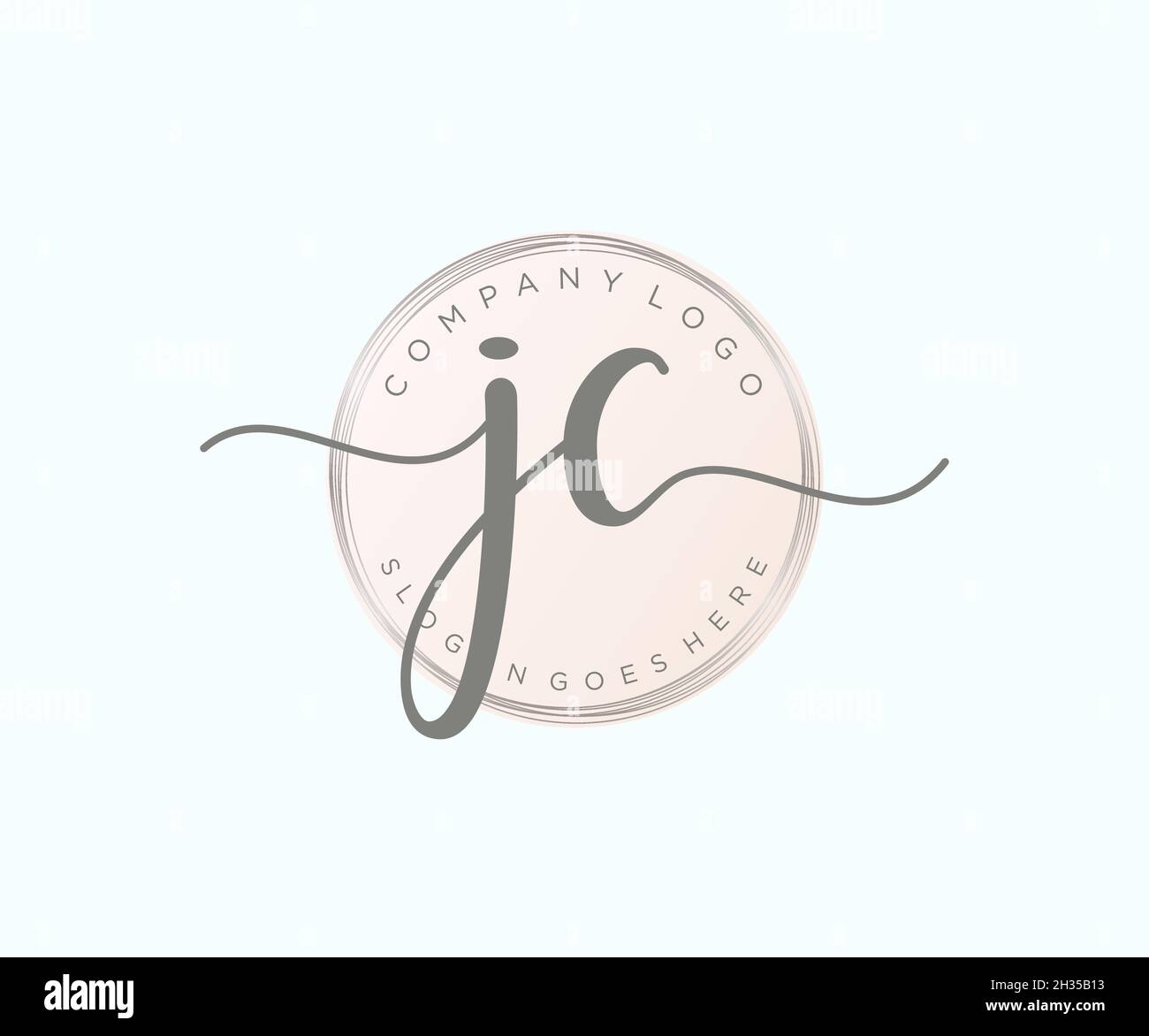 JC feminine logo. Usable for Nature, Salon, Spa, Cosmetic and Beauty ...