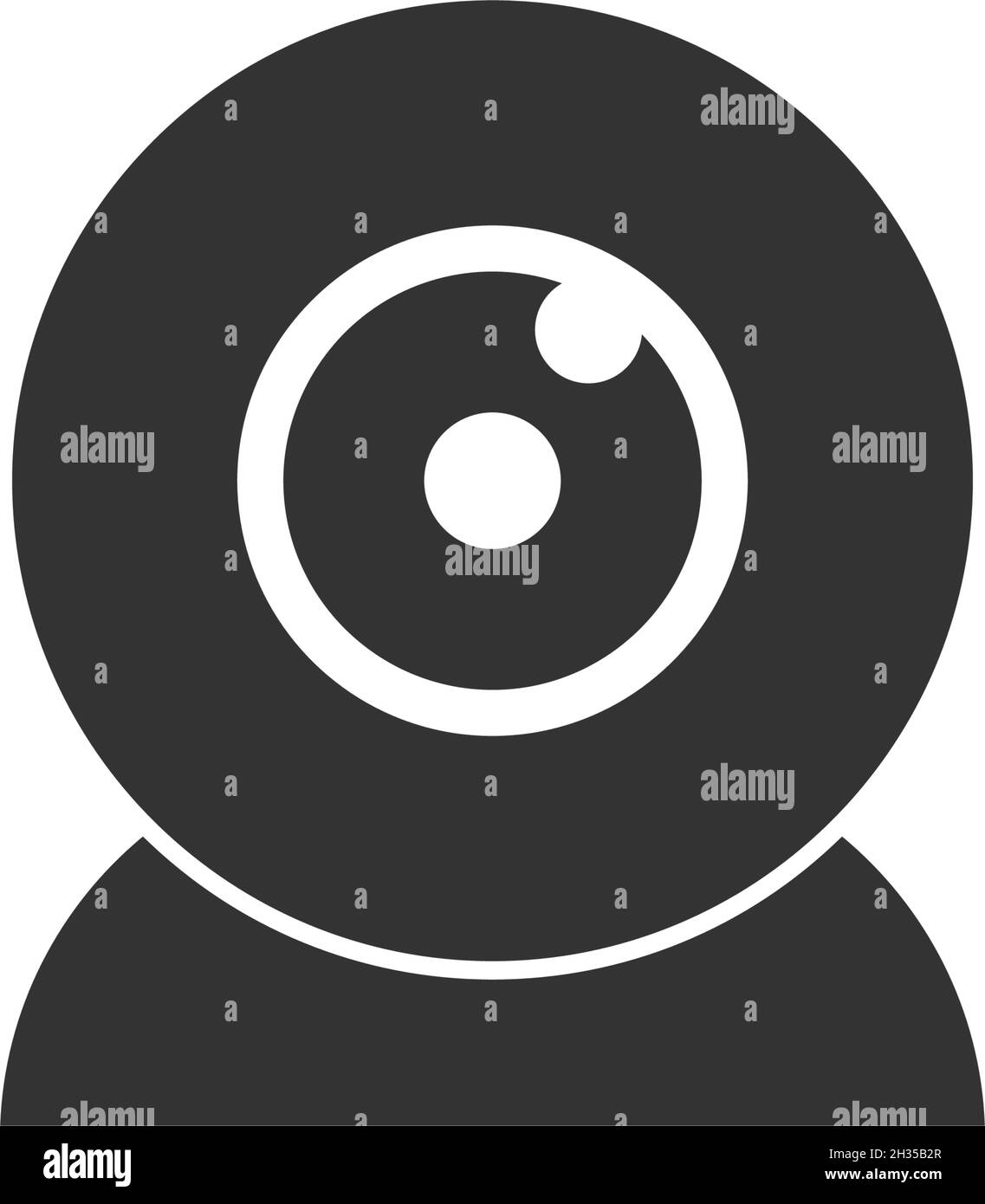 Webcam Icon Design Template Vector Illustration Isolated Stock Vector
