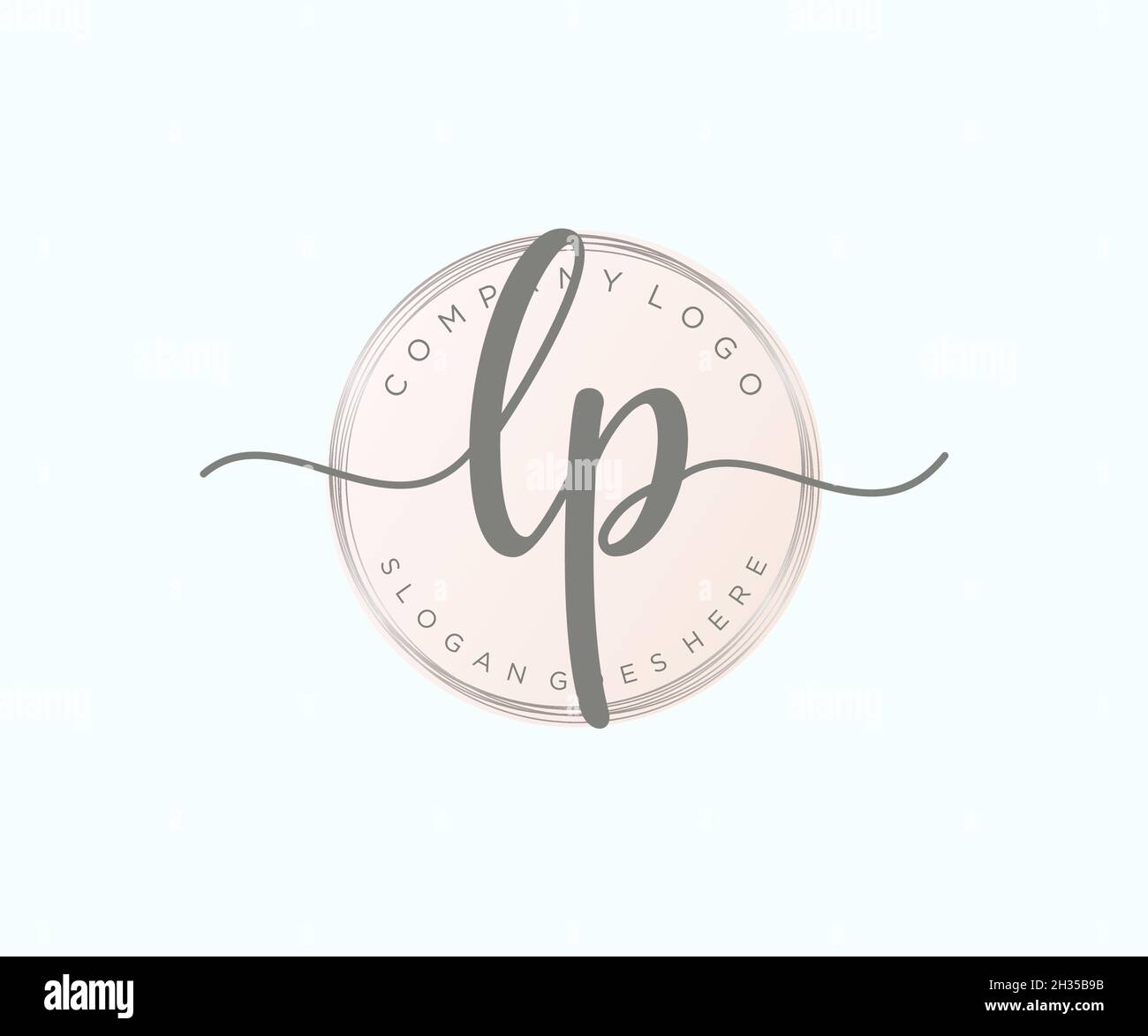 LP feminine logo. Usable for Nature, Salon, Spa, Cosmetic and Beauty ...