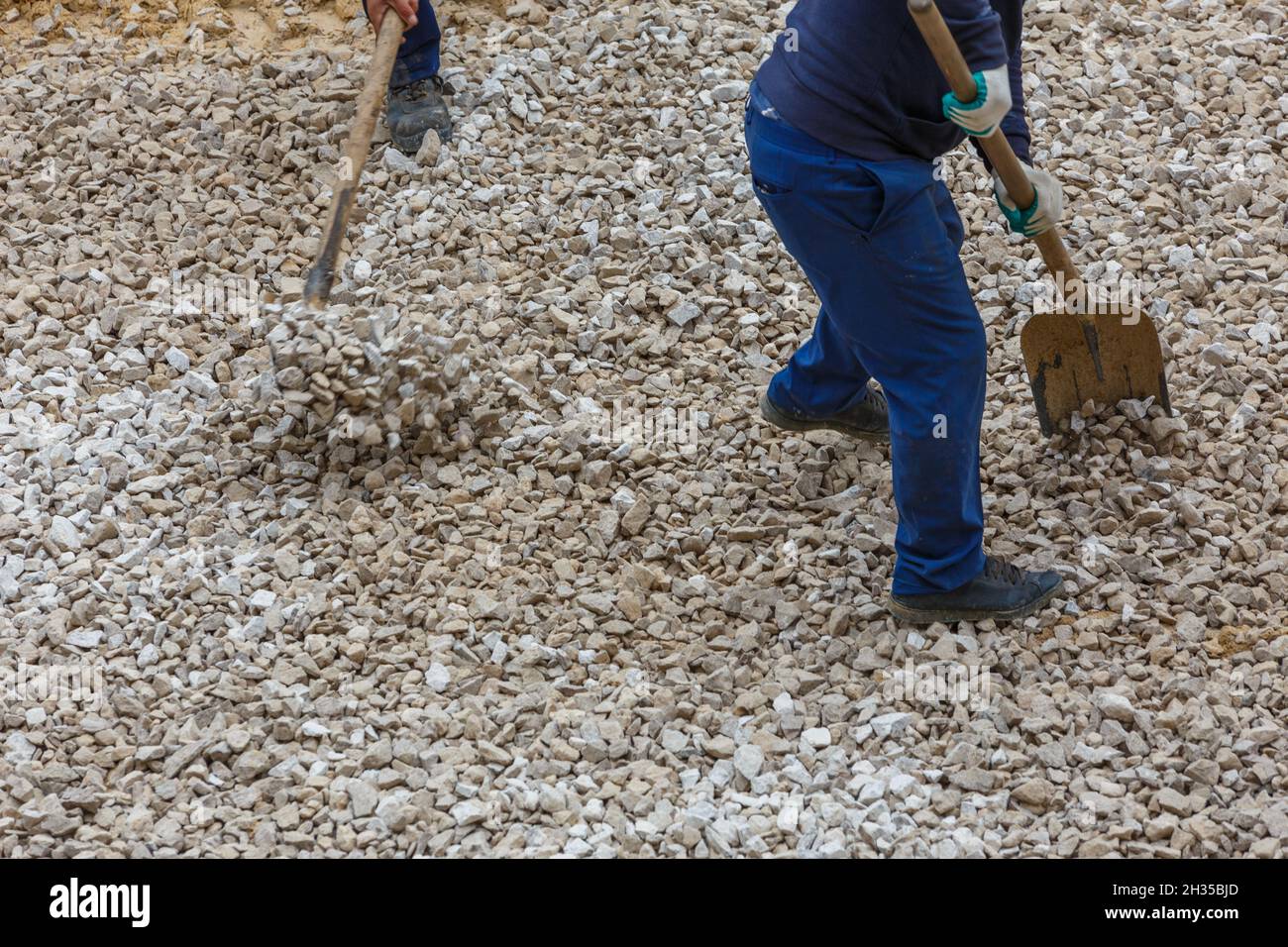 Macadam road building hi-res stock photography and images - Alamy