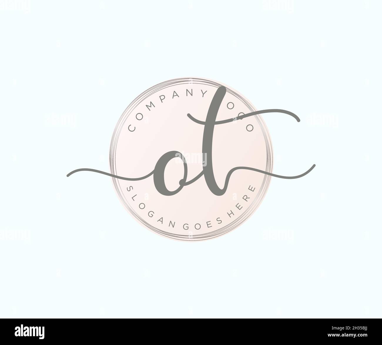 Ot minimal logo design hi-res stock photography and images - Alamy