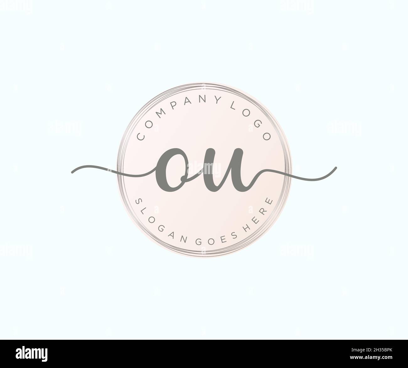 OU feminine logo. Usable for Nature, Salon, Spa, Cosmetic and Beauty ...