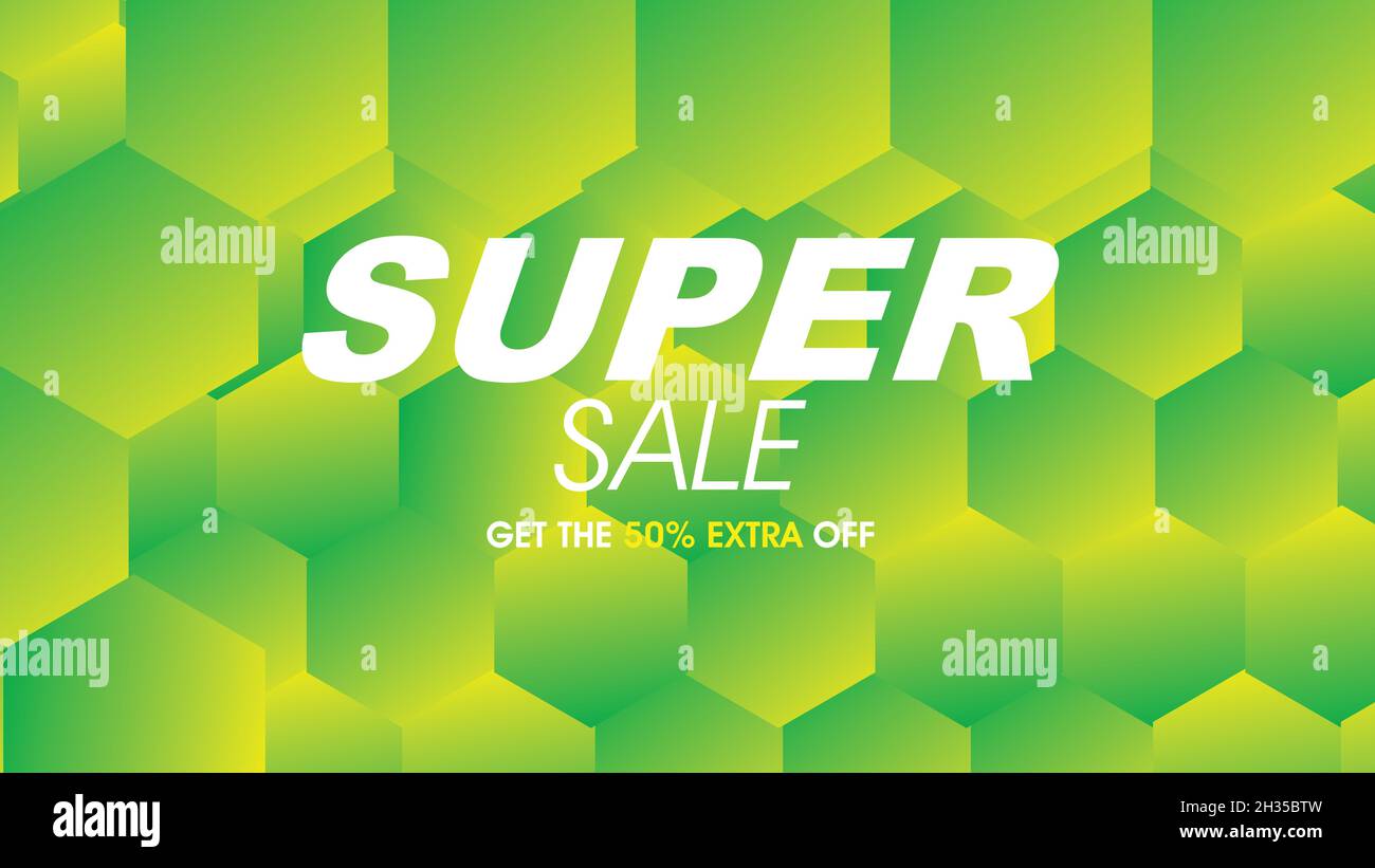 Sell banner template design with comic background Stock Vector Image ...