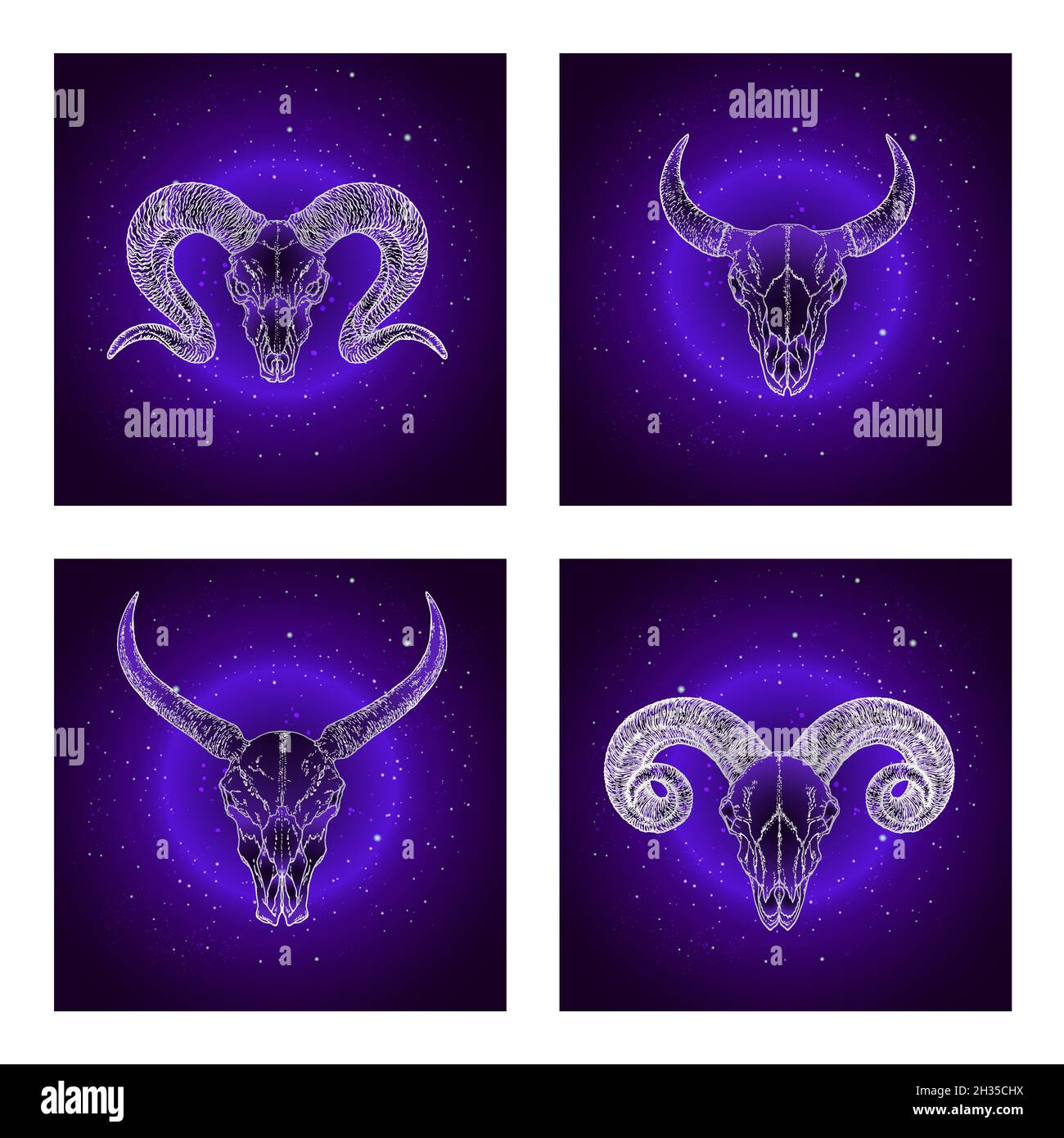 Purple buffalo sign Stock Vector Images - Alamy
