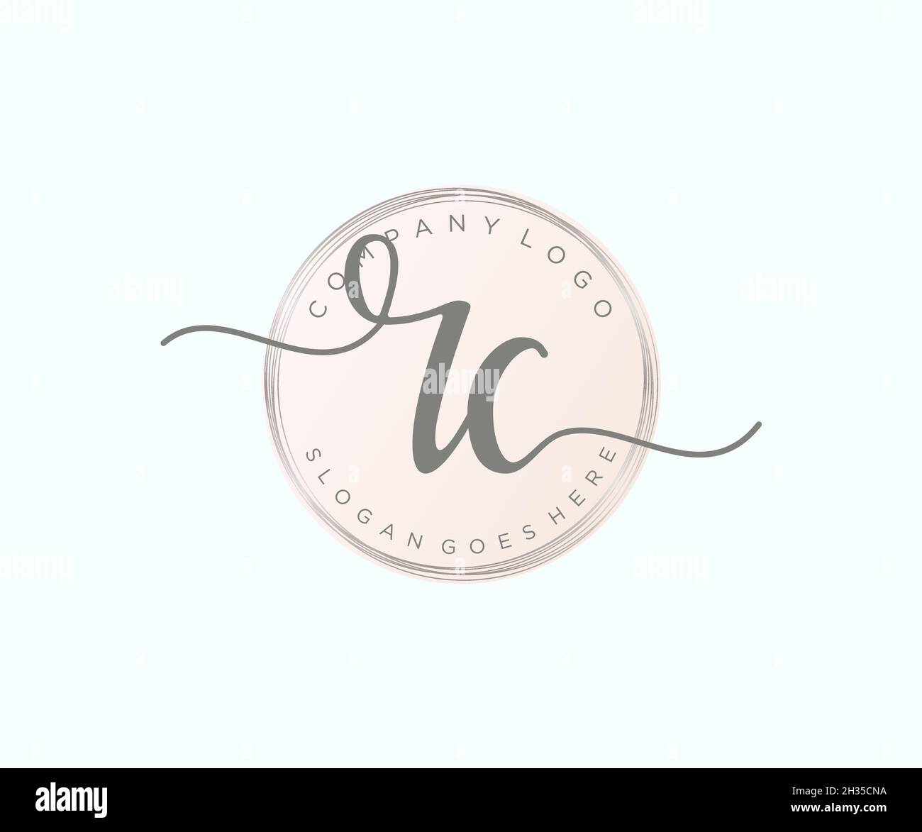 RC feminine logo. Usable for Nature, Salon, Spa, Cosmetic and Beauty ...