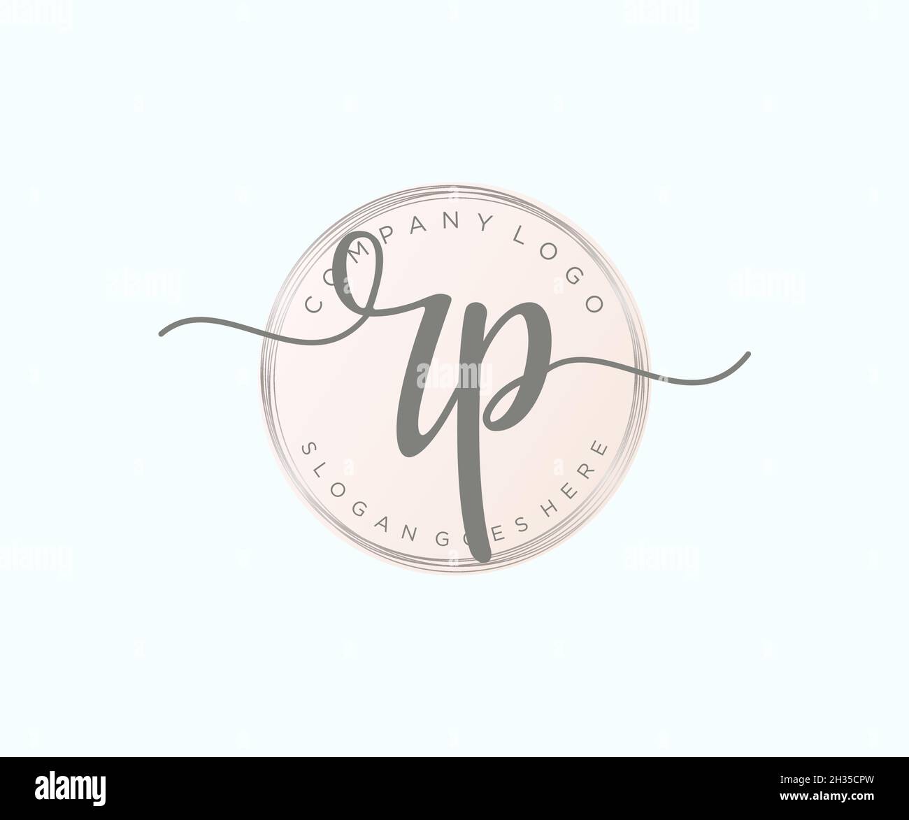 RP feminine logo. Usable for Nature, Salon, Spa, Cosmetic and Beauty ...