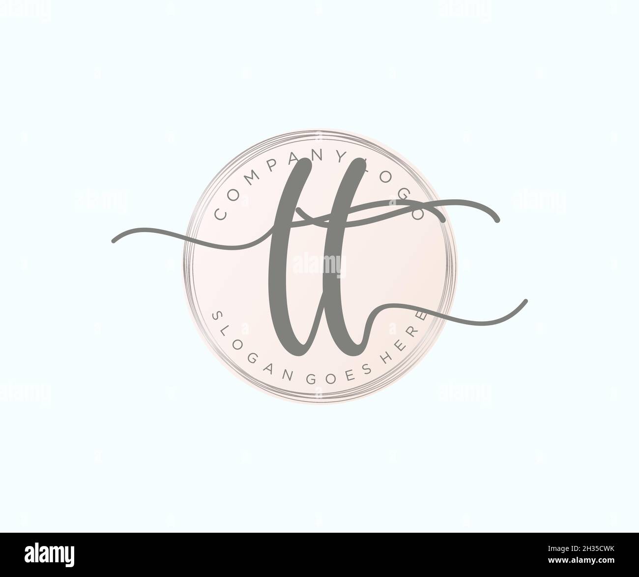 TT feminine logo. Usable for Nature, Salon, Spa, Cosmetic and Beauty ...