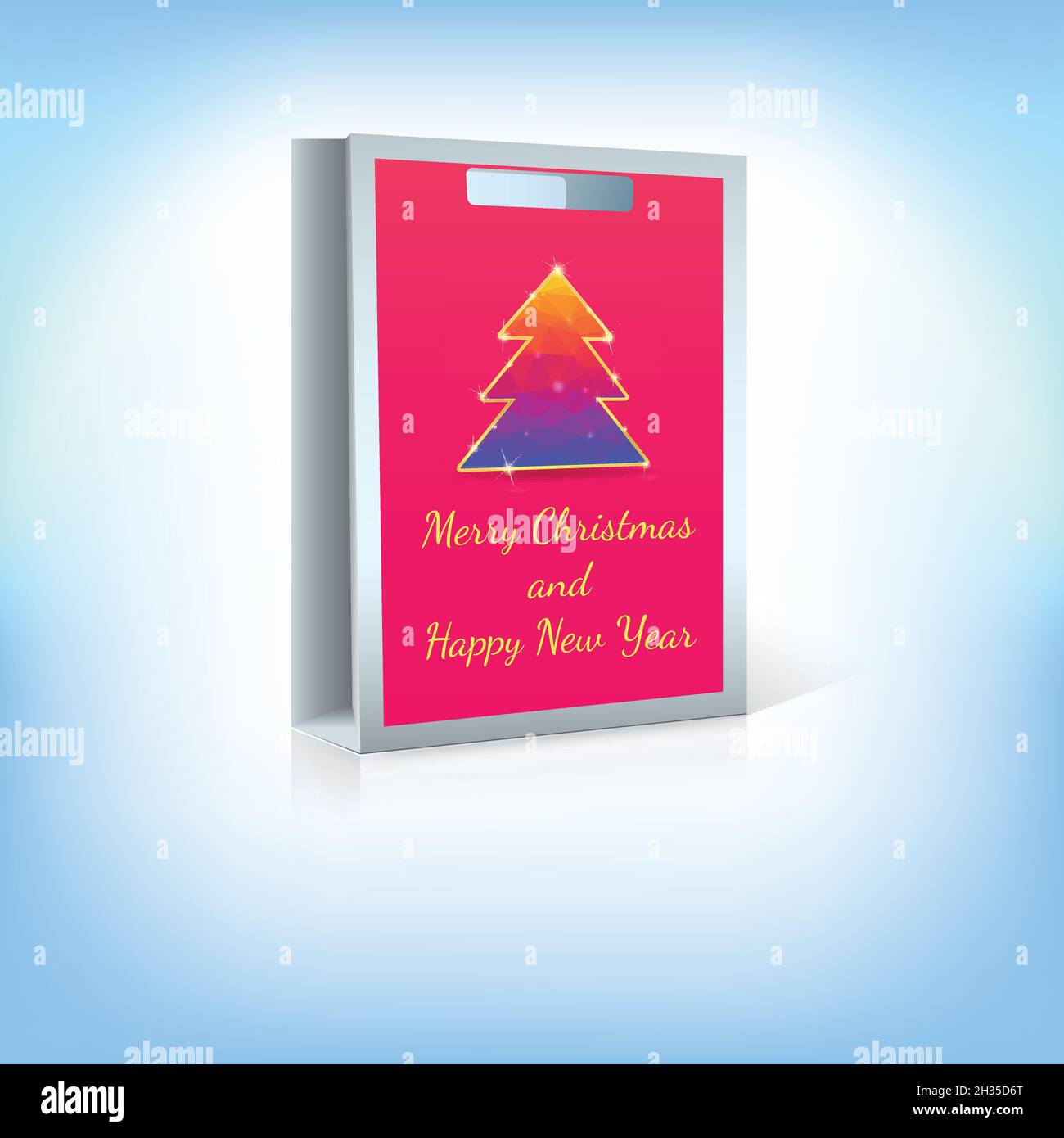 White christmas tree gift Stock Vector Images - Alamy