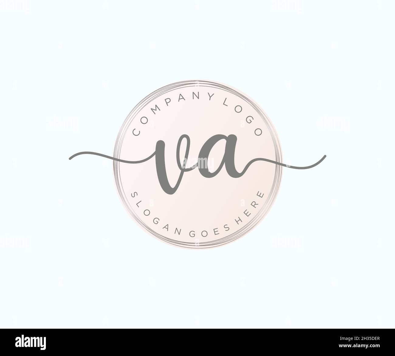 Va minimal logo hi-res stock photography and images - Alamy