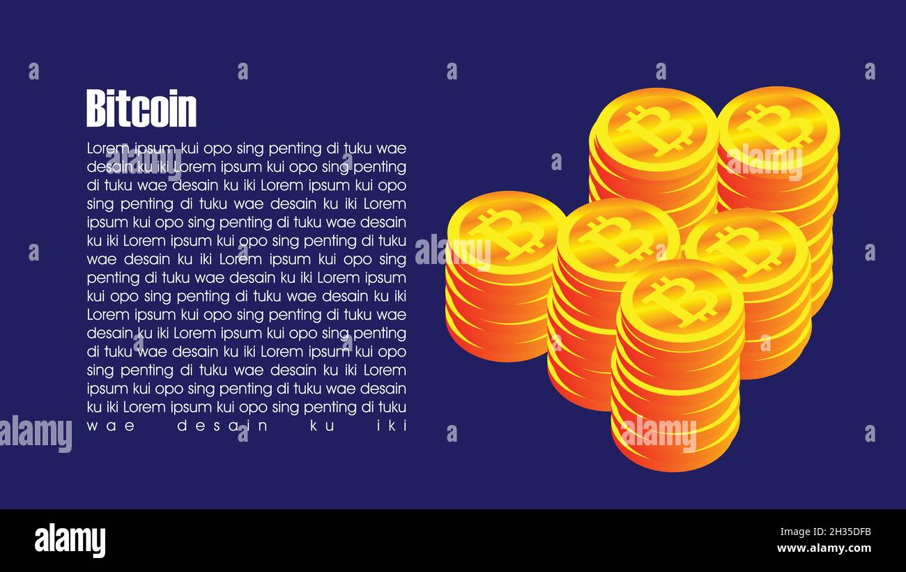 bitcoin vector slider banner design template Stock Vector Image & Art ...