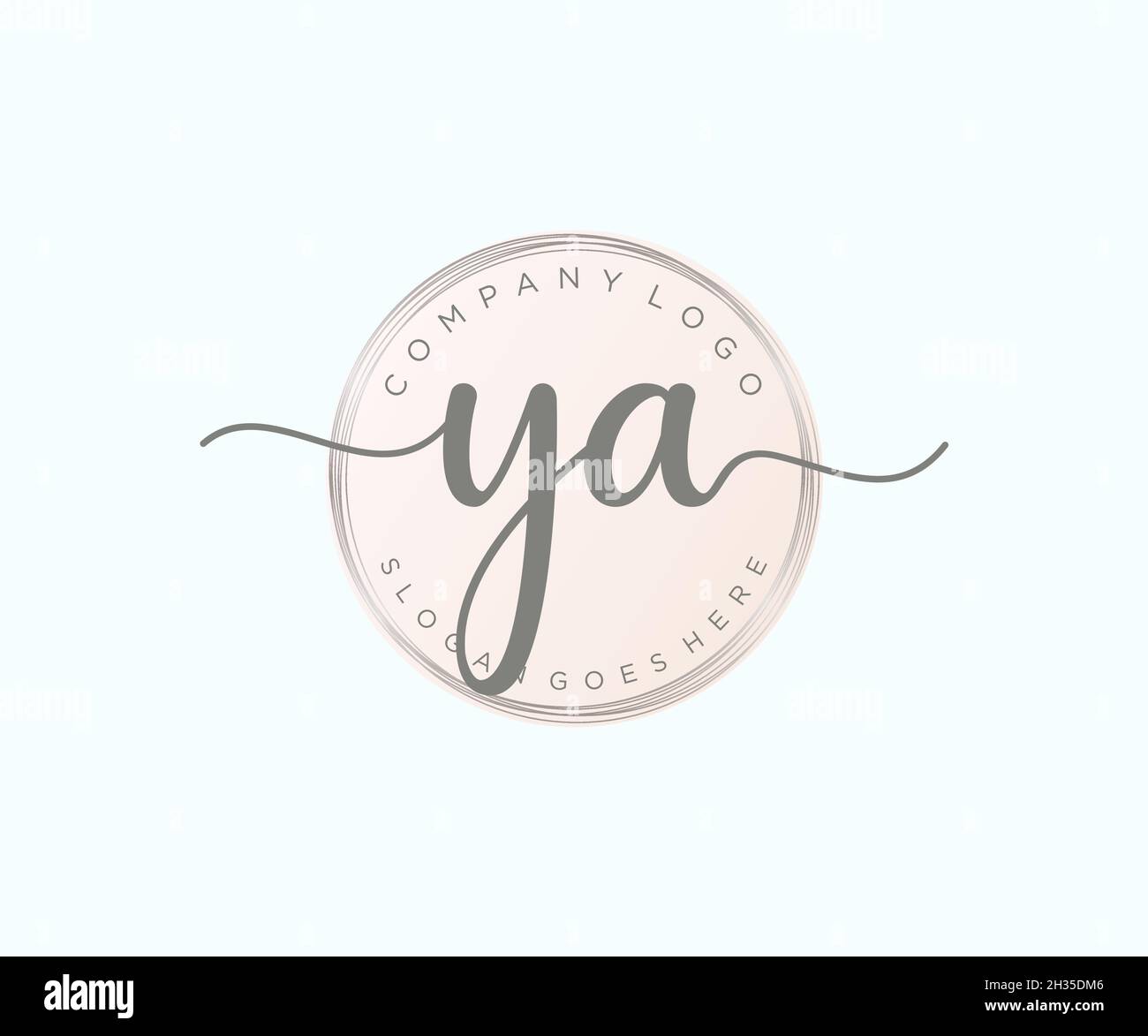 YA feminine logo. Usable for Nature, Salon, Spa, Cosmetic and Beauty ...