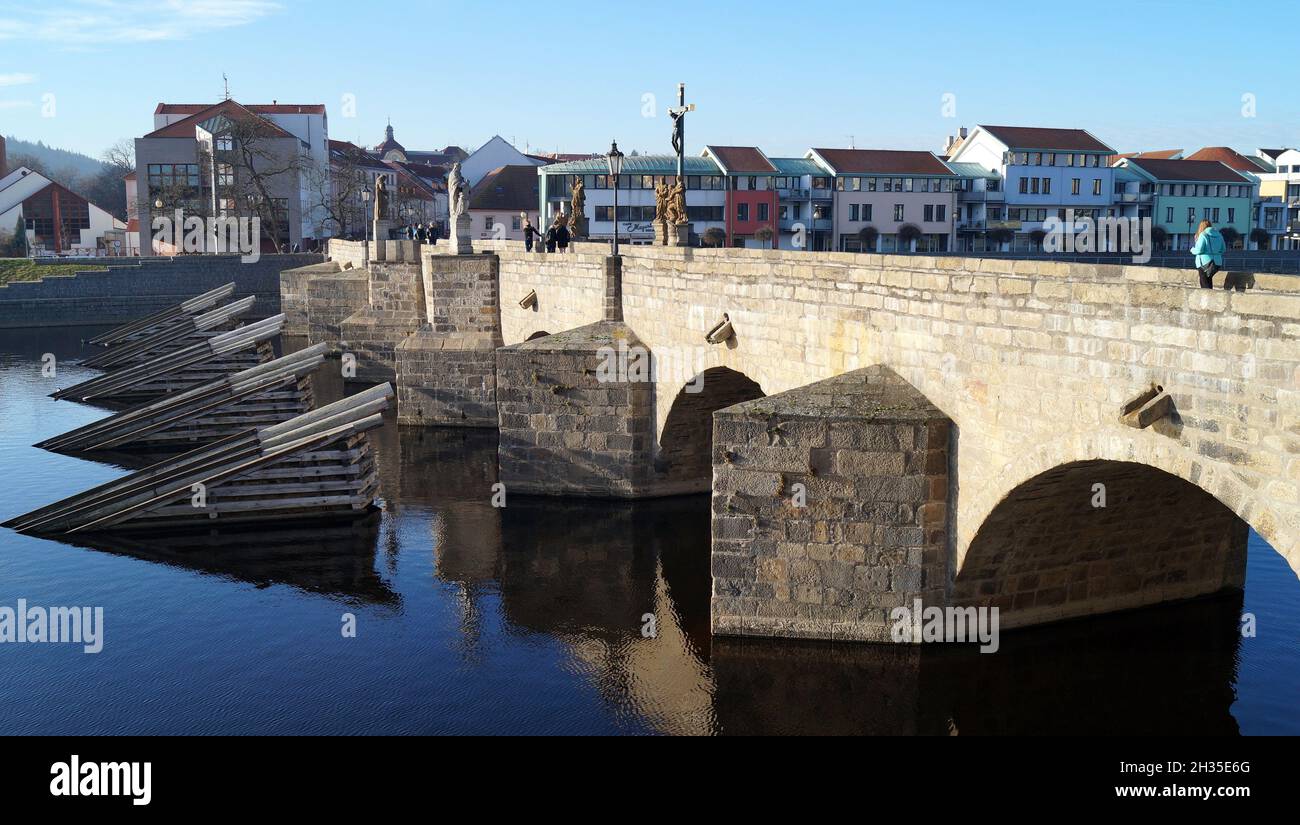 Pisek Stone Bridge, the oldest preserved early Gothic bridge in the ...
