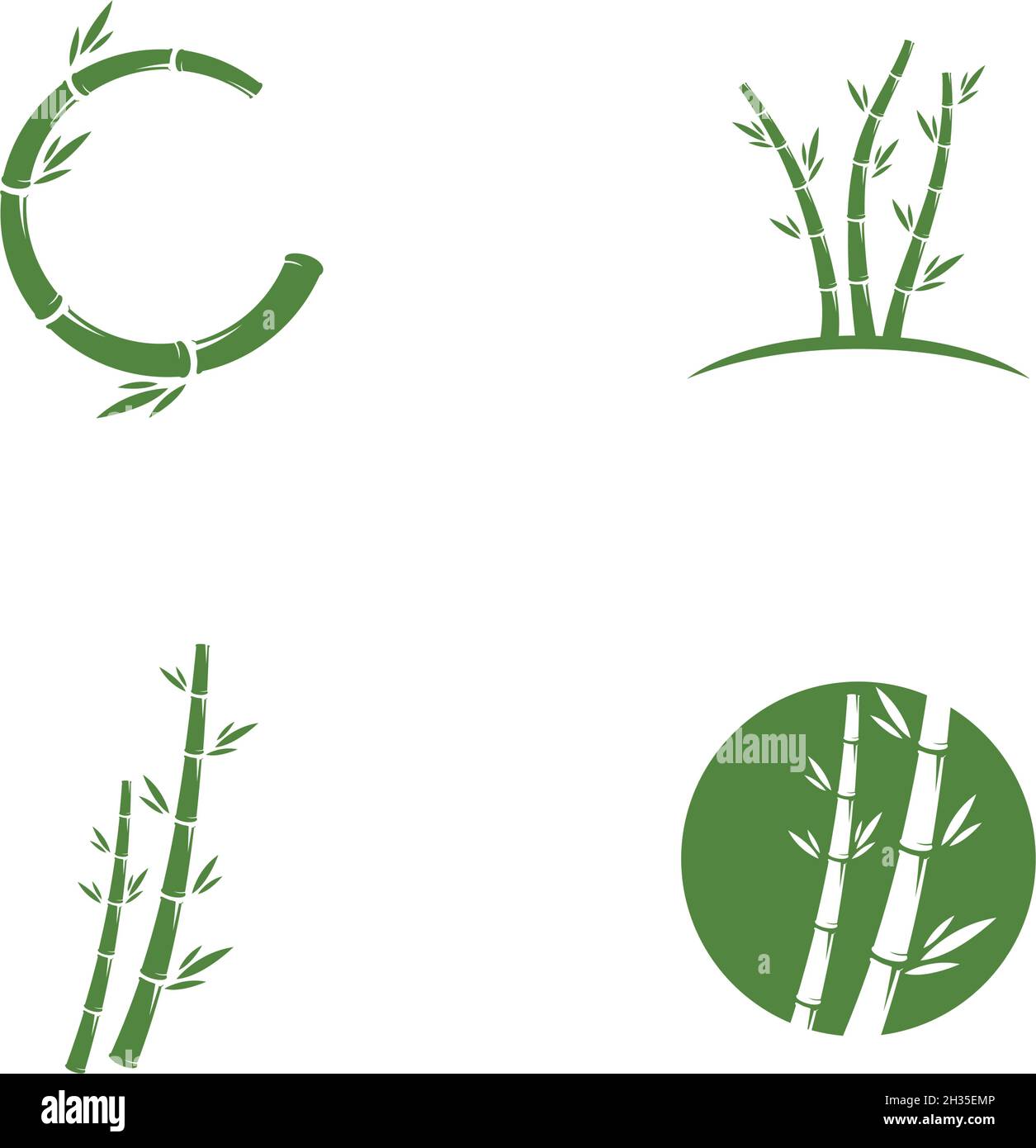 Bamboo logo ilustration vector template Stock Vector Image & Art - Alamy